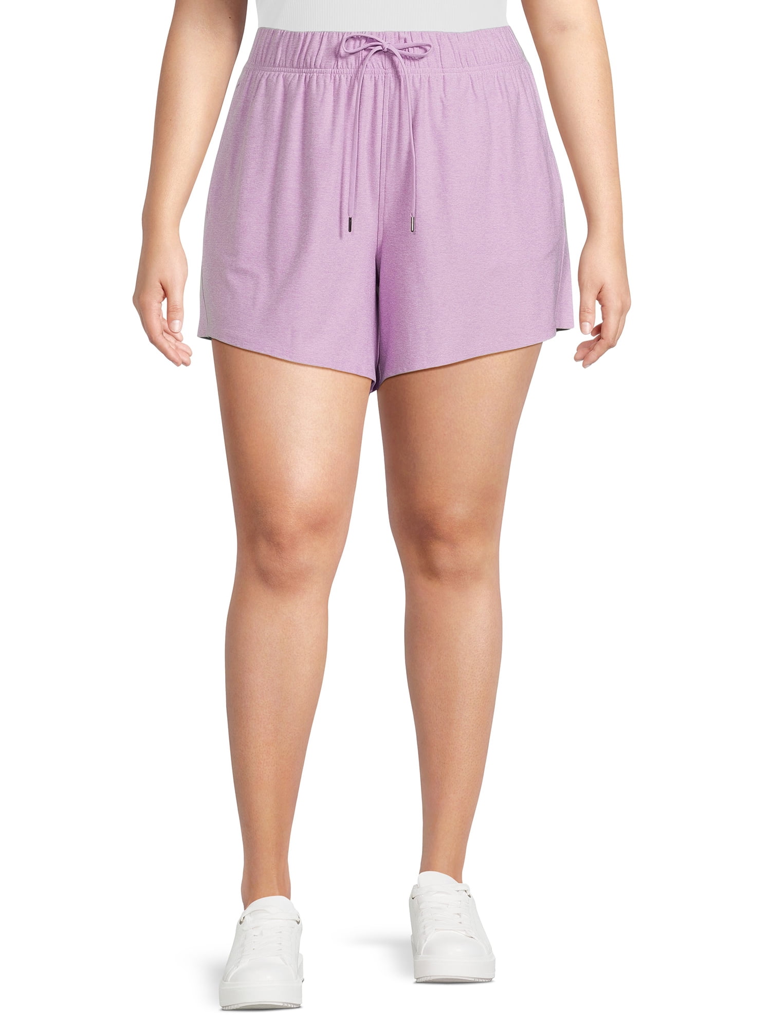 Athletic Works Womens Plus Size Buttery Soft Performance Gym Shorts 55” Inseam Sizes 1x 3x