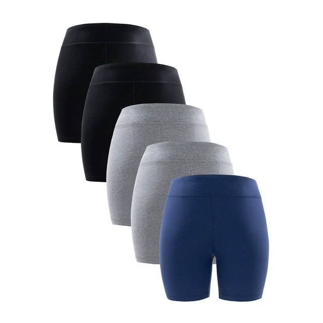 Free Shipping! Athletic Works Women's Plus 5-Pack Dri-Works Bike Shorts ...