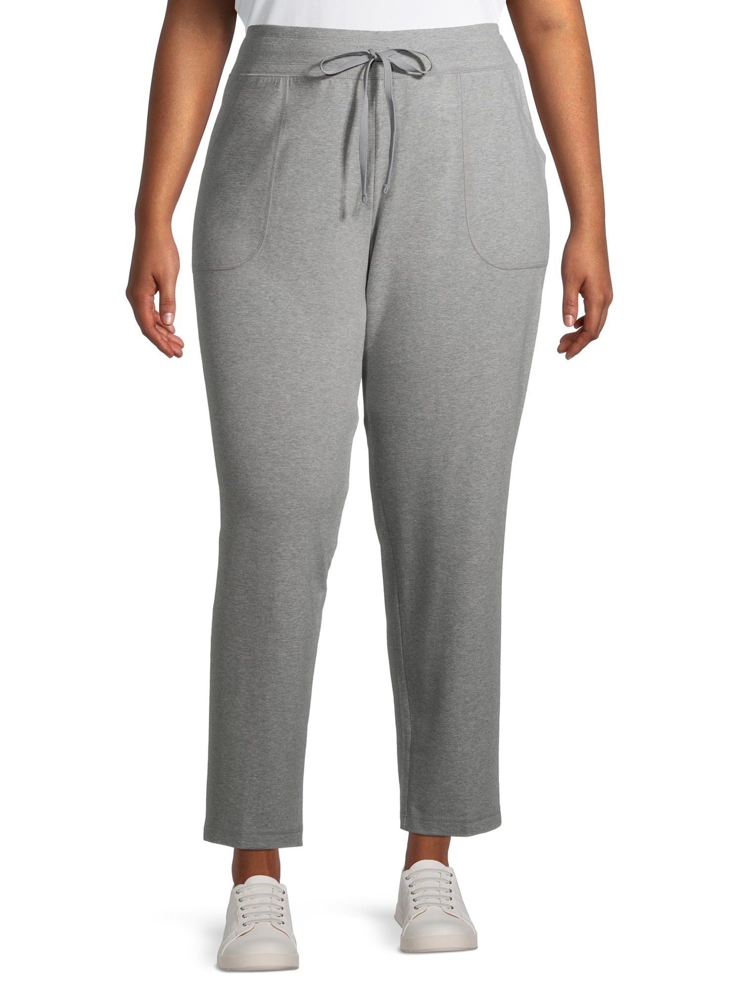 Athletic Works Women's Plus Size Core Knit Athleisure Sweatpants ...