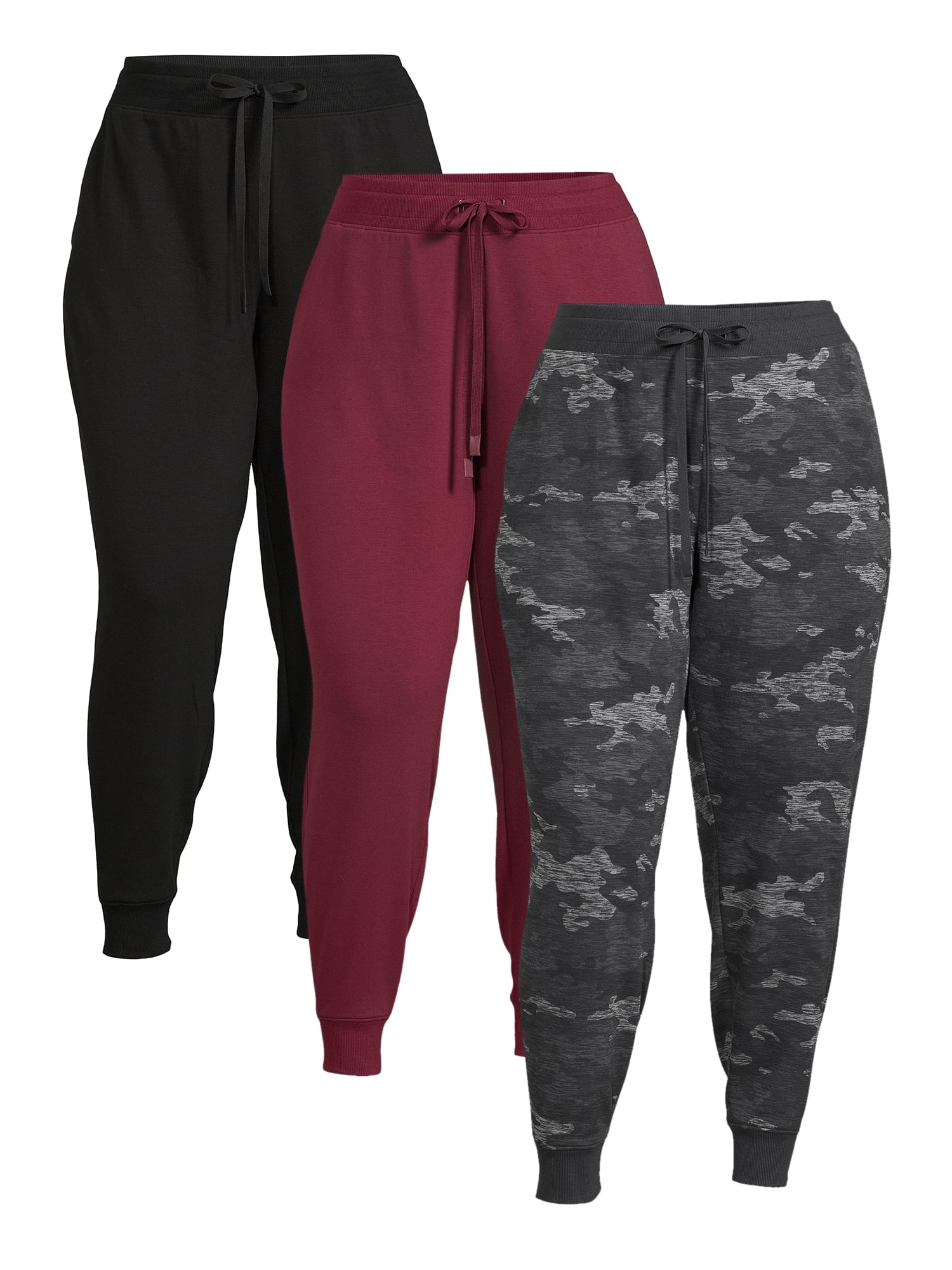 Athletic Works Women's Plus Size Super Soft Jogger Pants, 29” Inseam, 3 ...