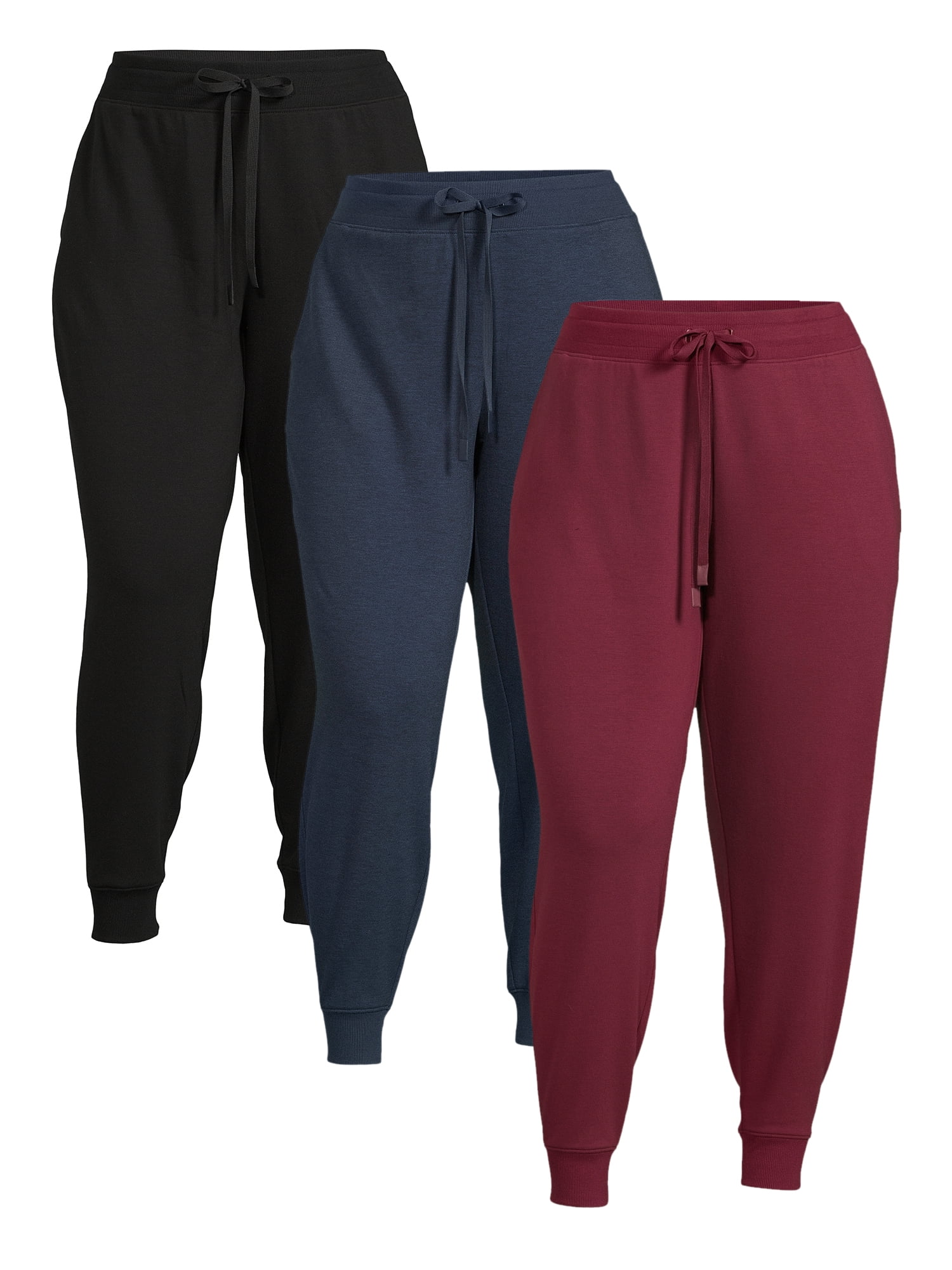 Athletic Works women's Plus Size Jogger Pants - 3-Pack - Walmart.com