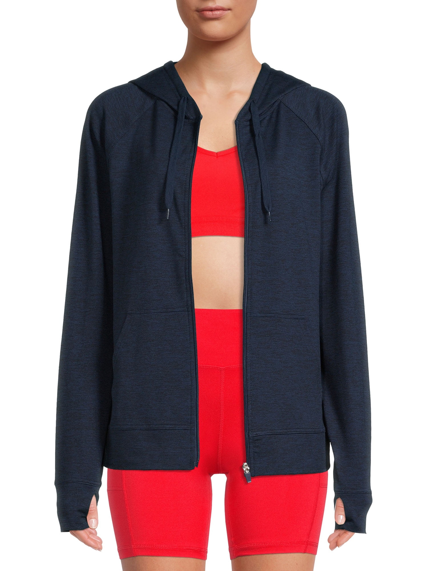 Athletic Works Women's Super Soft Zip Up Hoodie Jacket - Walmart.com
