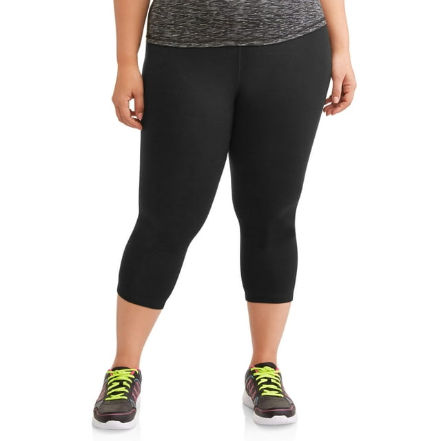 Athletic Works Women's and Women's Plus Active Dri-Works Capri Leggings ...