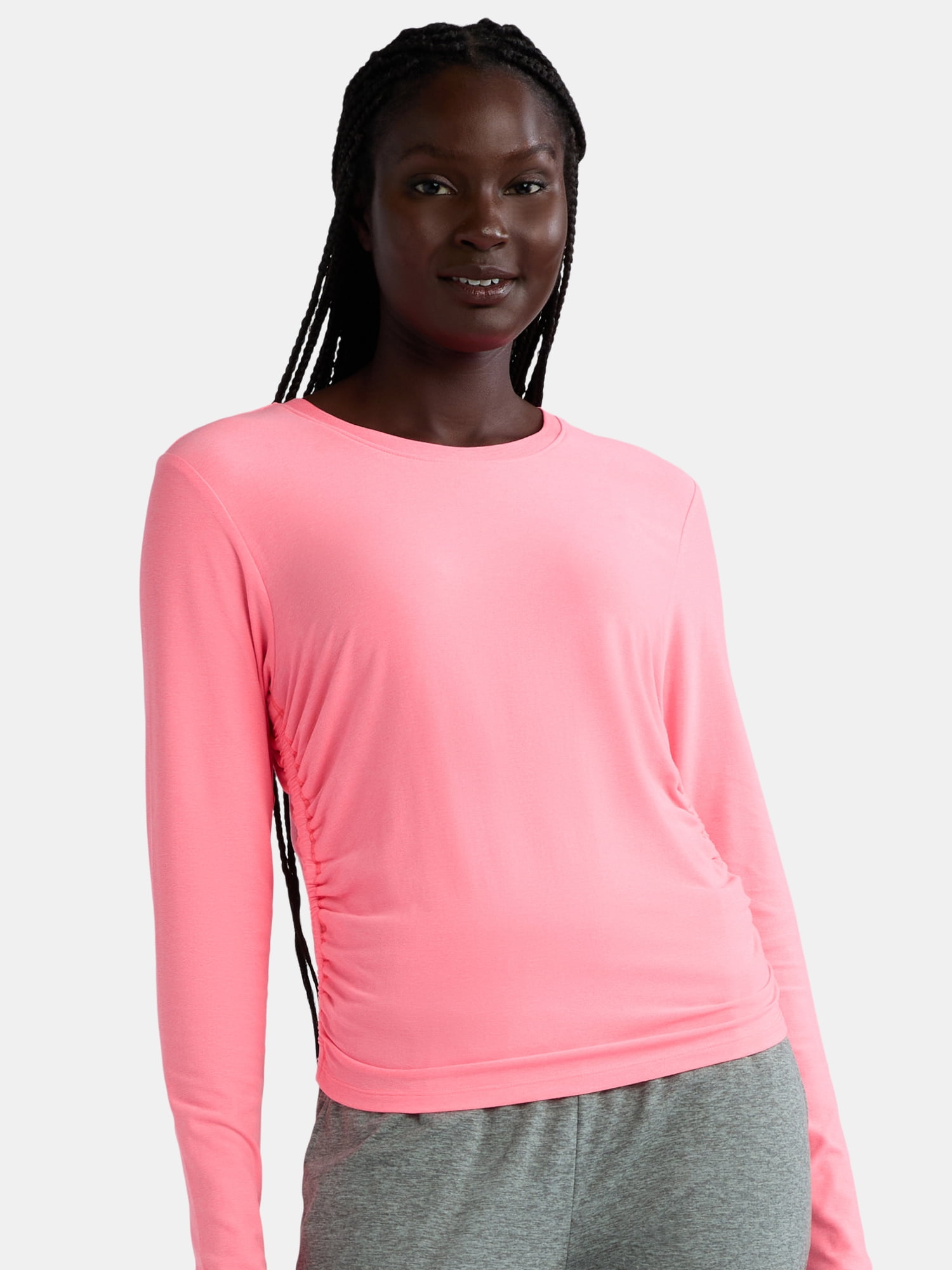 ButterCore Ruched Performance Tee - Walmart.com