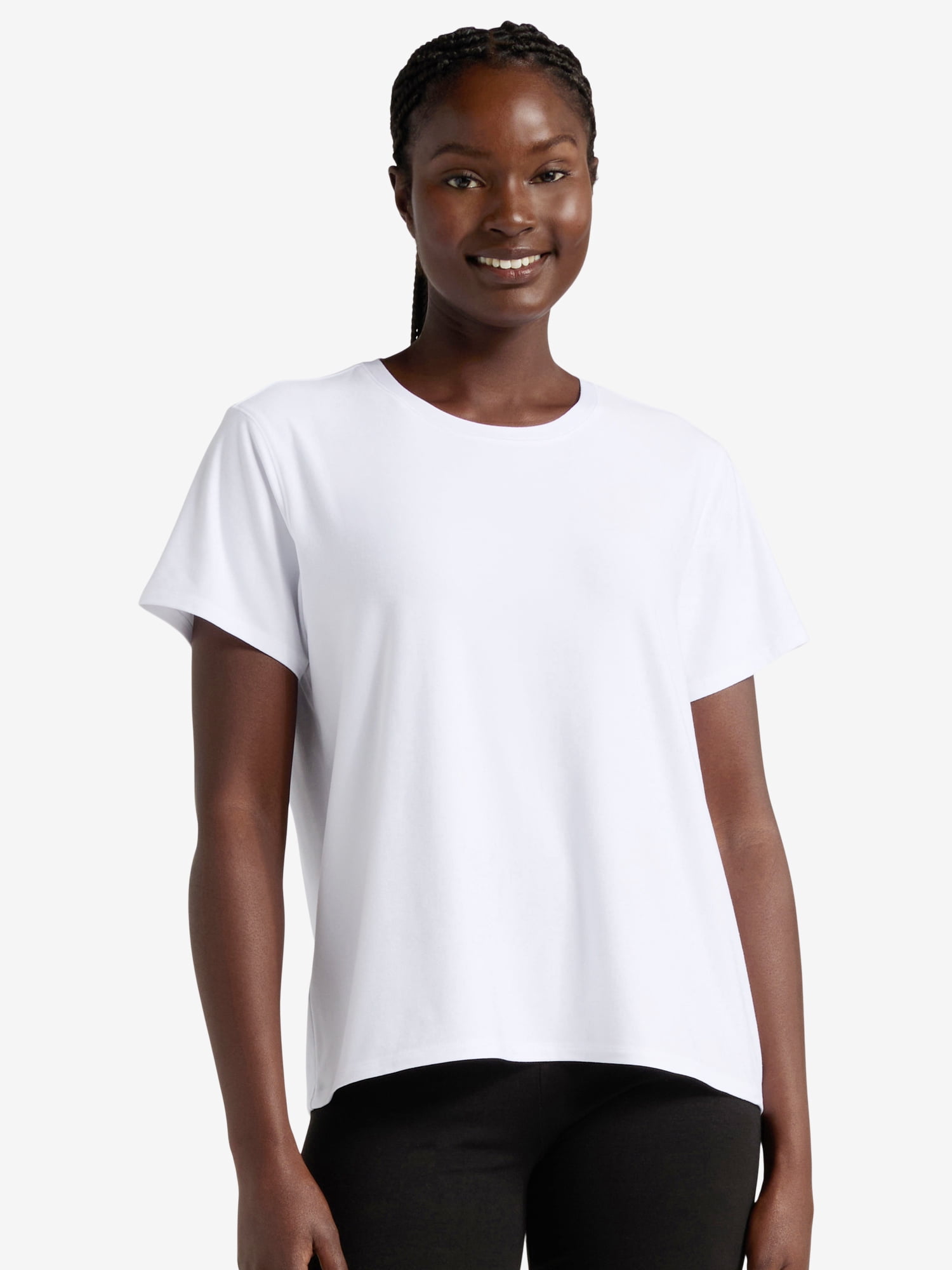 Athletic Works ButterCore Women's Short Sleeve Tee Moisture-Wicking ...