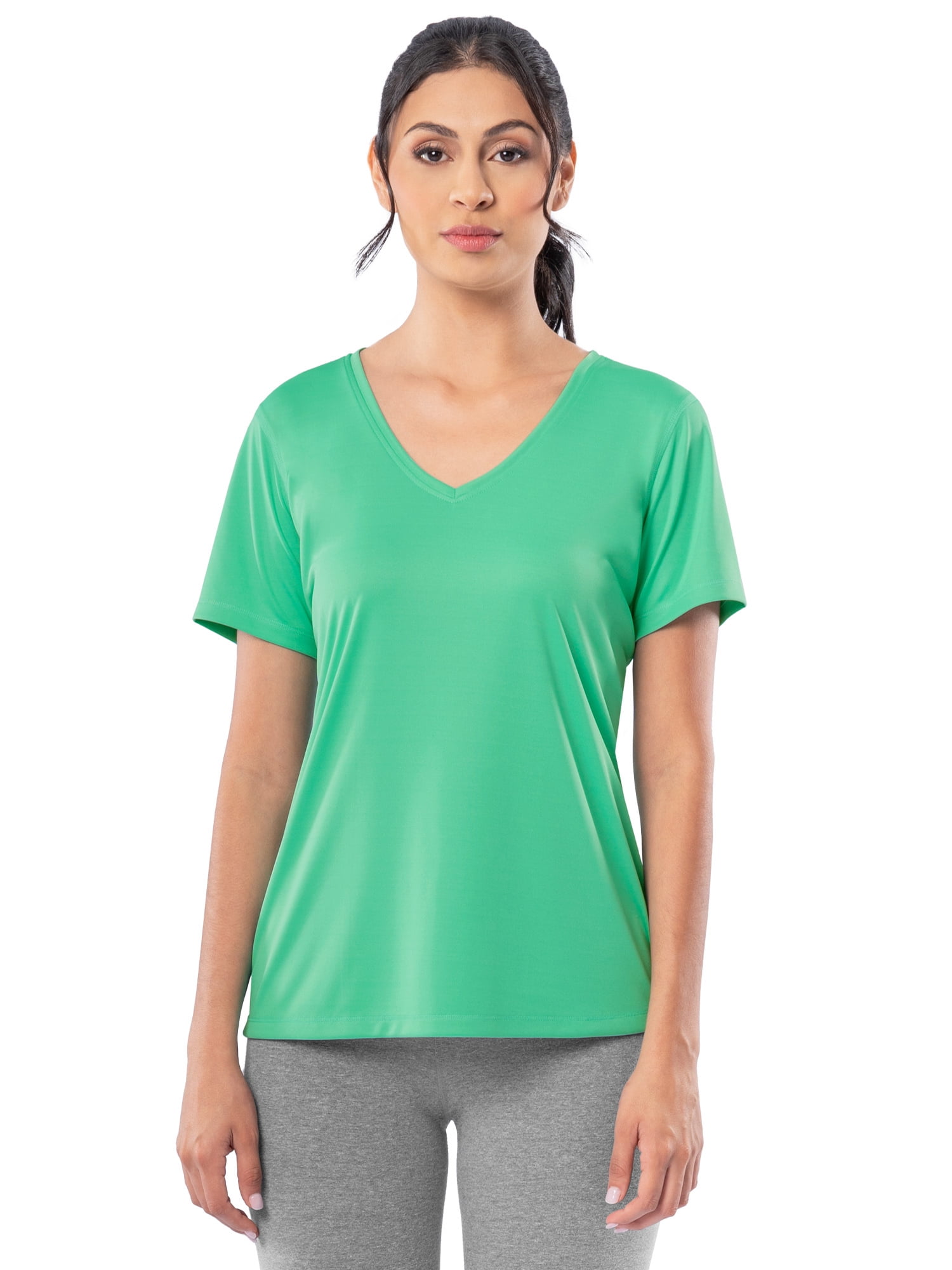 Athletic Works Core Active V-Neck T-Shirt - Moisture-Wicking Fabric ...