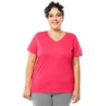 Athletic Works Women's and Women's Plus Core Active V-Neck T-Shirt ...