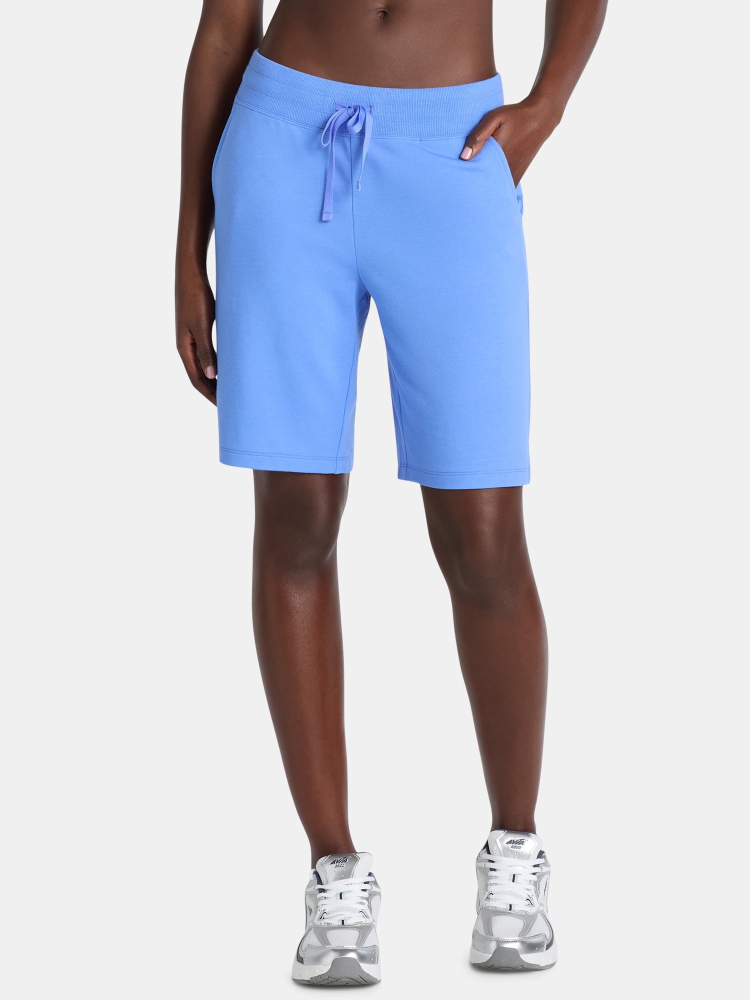 Athletic Works French Terry Bermuda Shorts for Women Sizes XS-4X ...