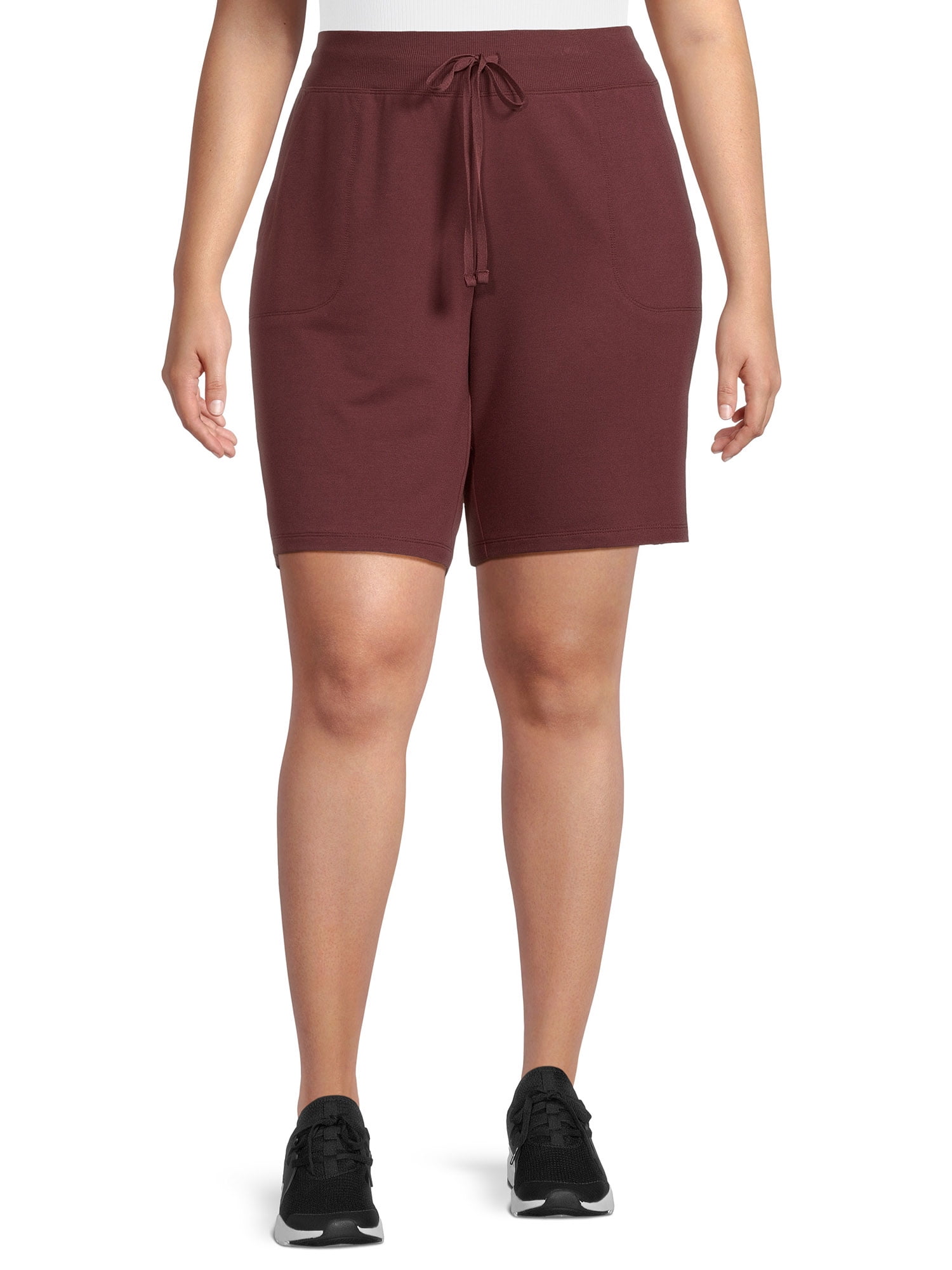 Athletic Works Women's French Terry Cloth Bermuda Shorts, Sizes XS-4X - Walmart.com
