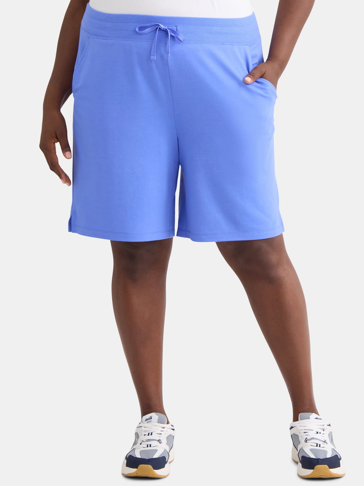 Athletic Works Women's and Women's Plus French Terry Cloth Bermuda ...