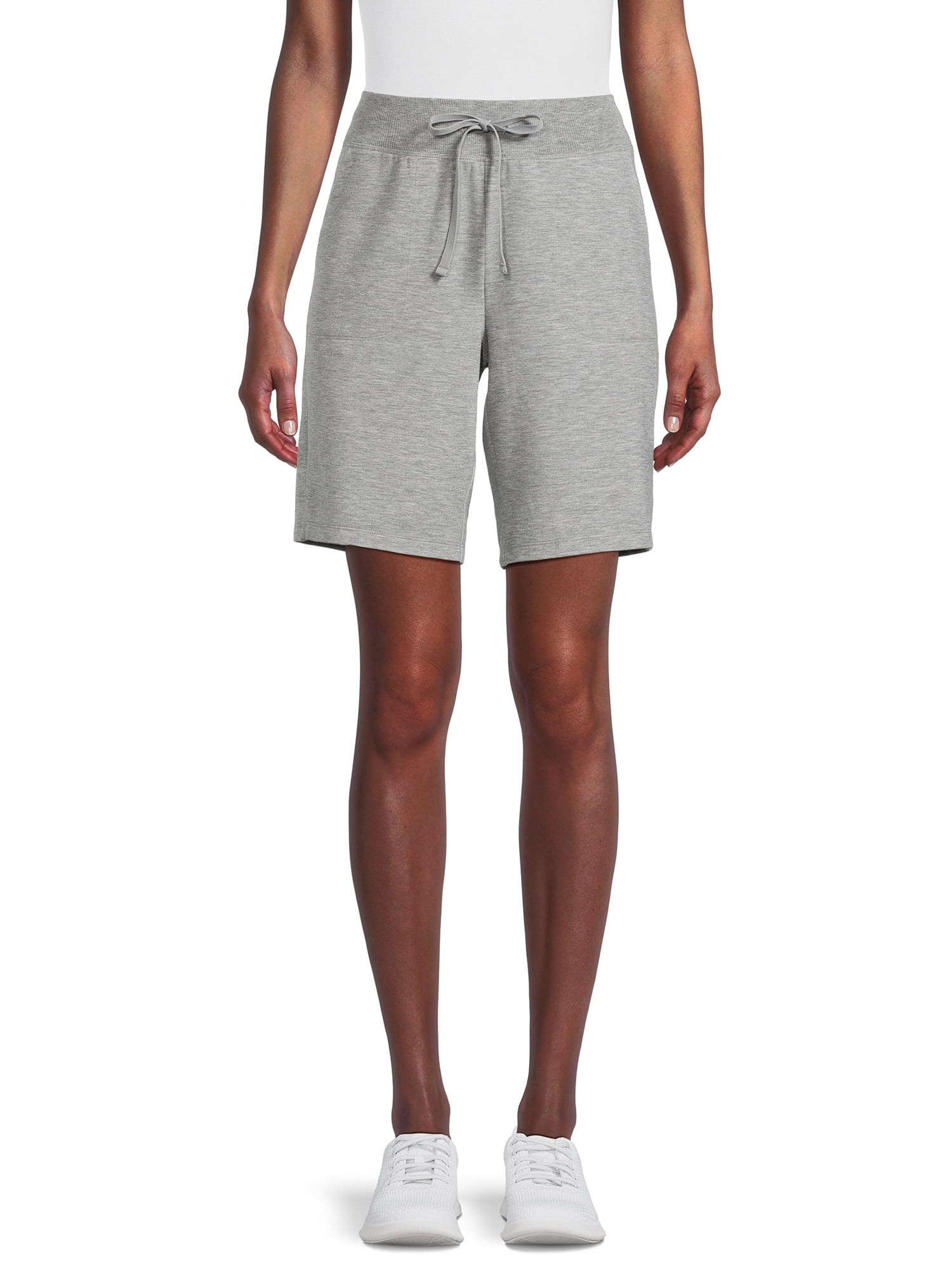 Athletic Works Women's French Terry Bermuda Shorts, Sizes XS-XXXL ...