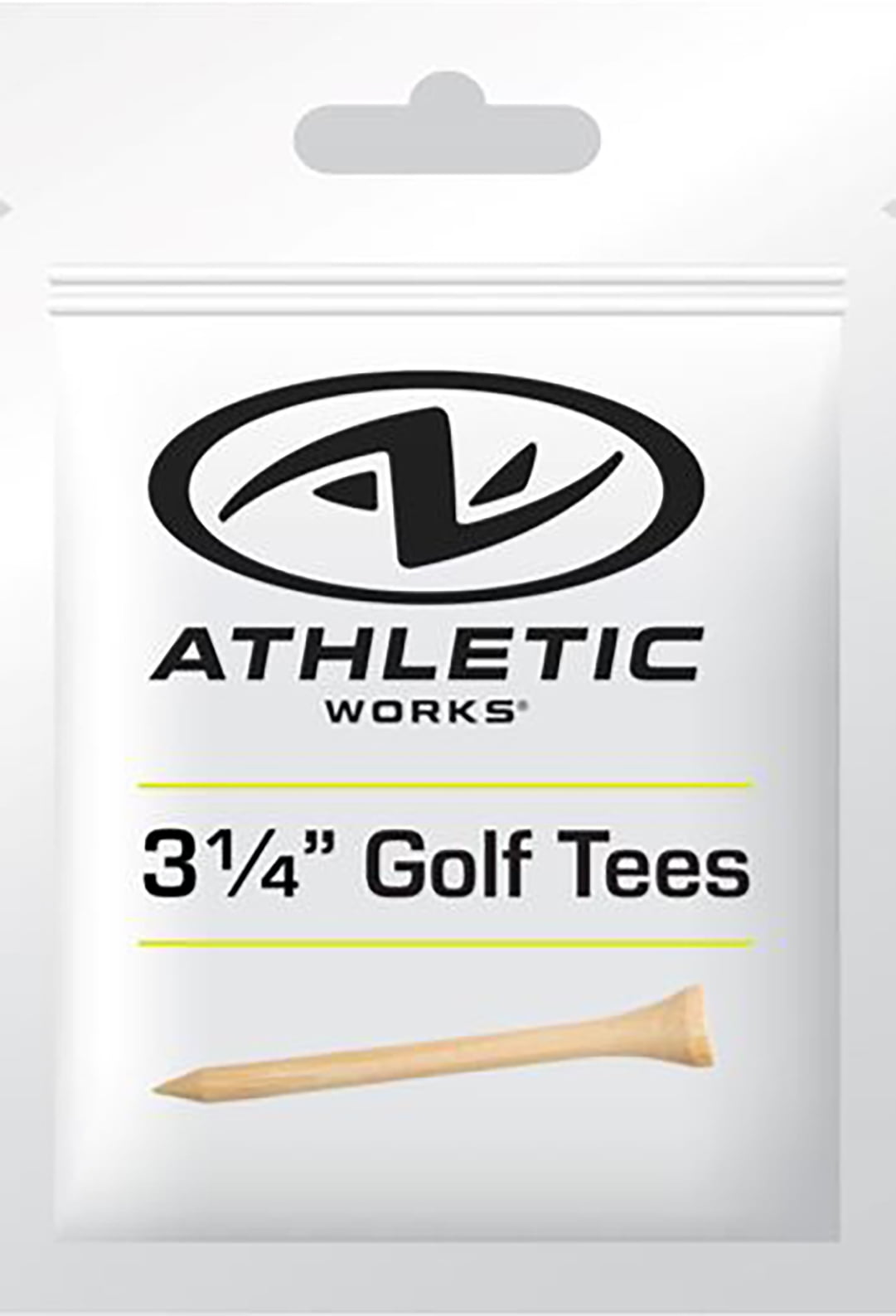 Athletic Works Wood Golf Tees 3-1/4 inch Natural 5 Pack - Walmart.com