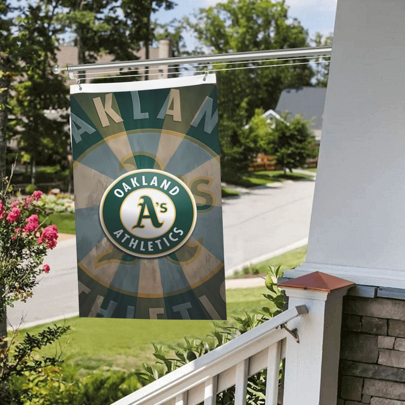 Athletics Baseball Team Custom Logo Double Sided 2x3 Feet Outdoor ...