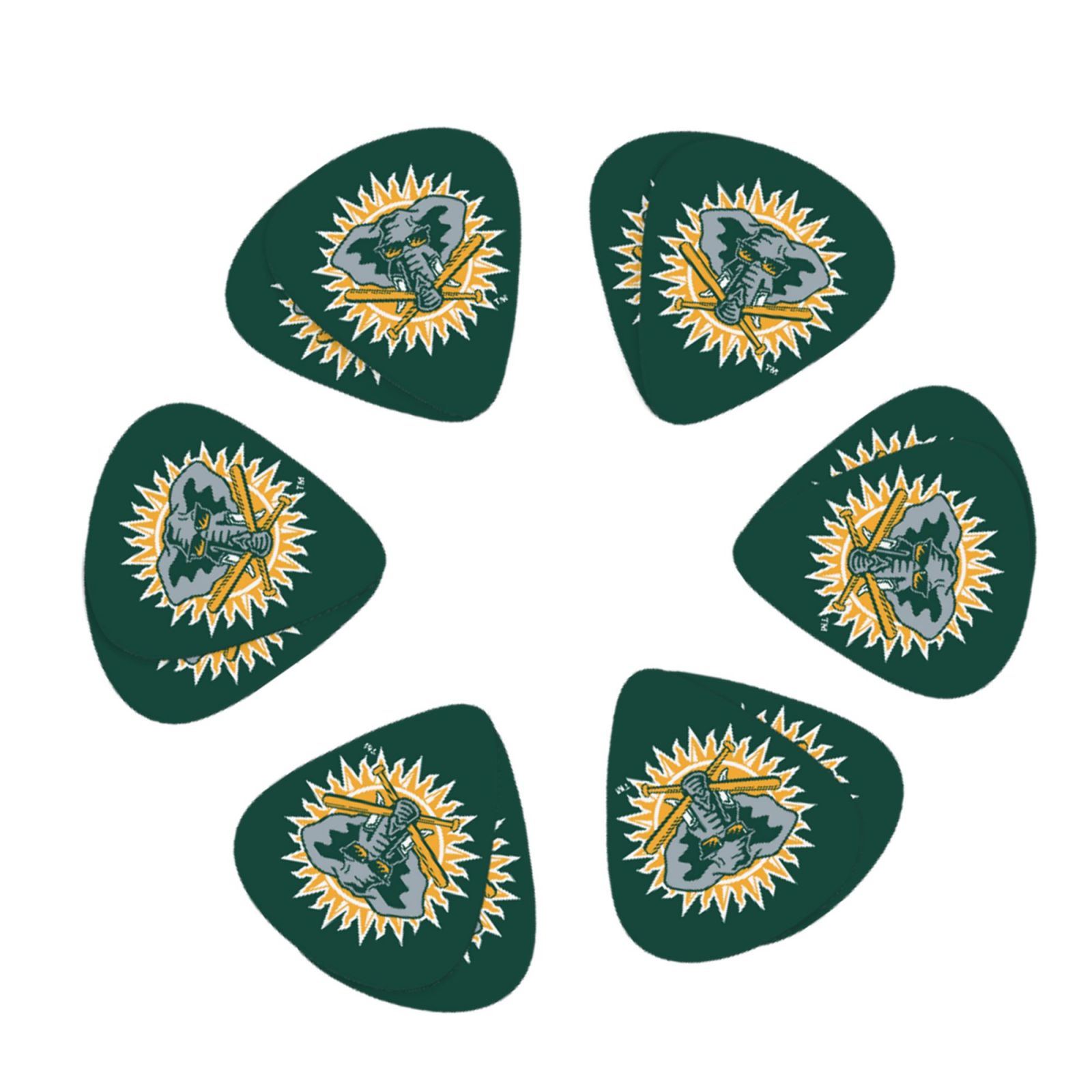 Athletics Baseball Team Custom Pick Set Ultimate Guitar Pick Value Pack ...