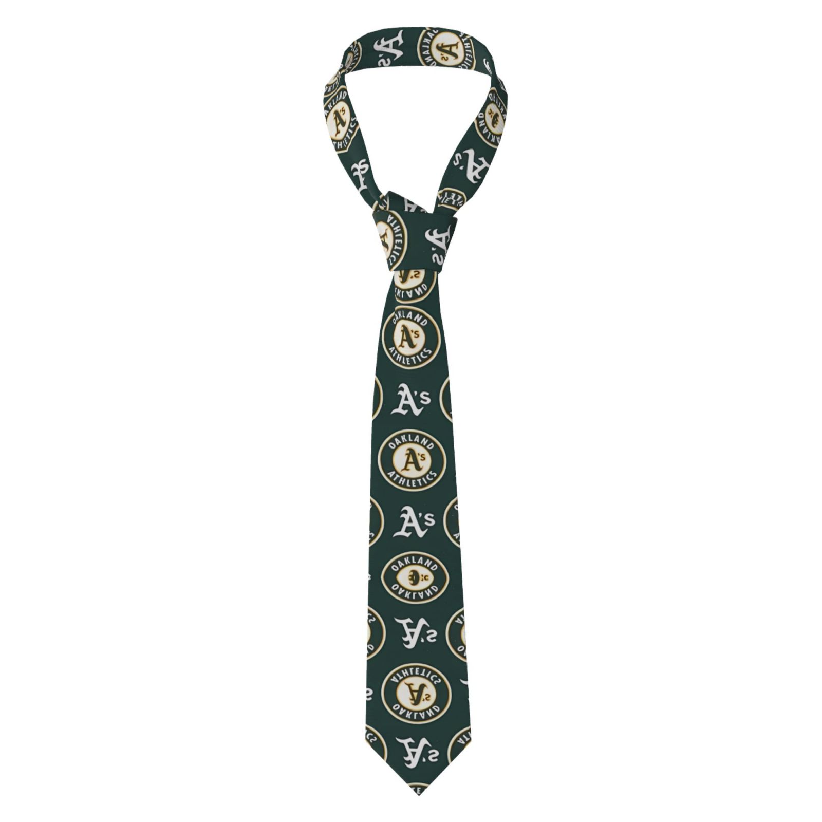 Athletics Baseball Team Men'S Silk Ties, Team Game Day Fans Men'S ...