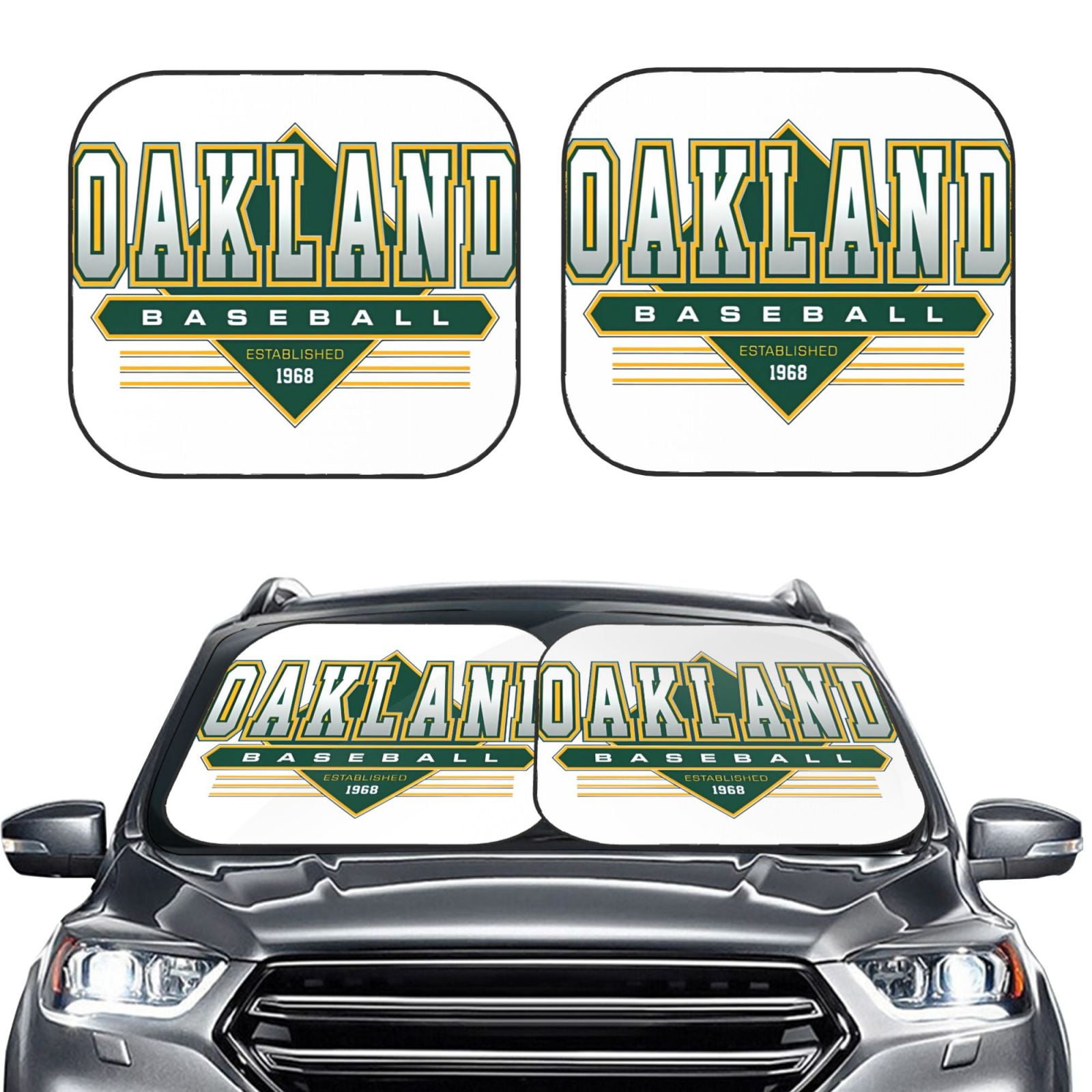 Athletics Car Windshield Sun Shade Foldable Front Windshield Shade for ...