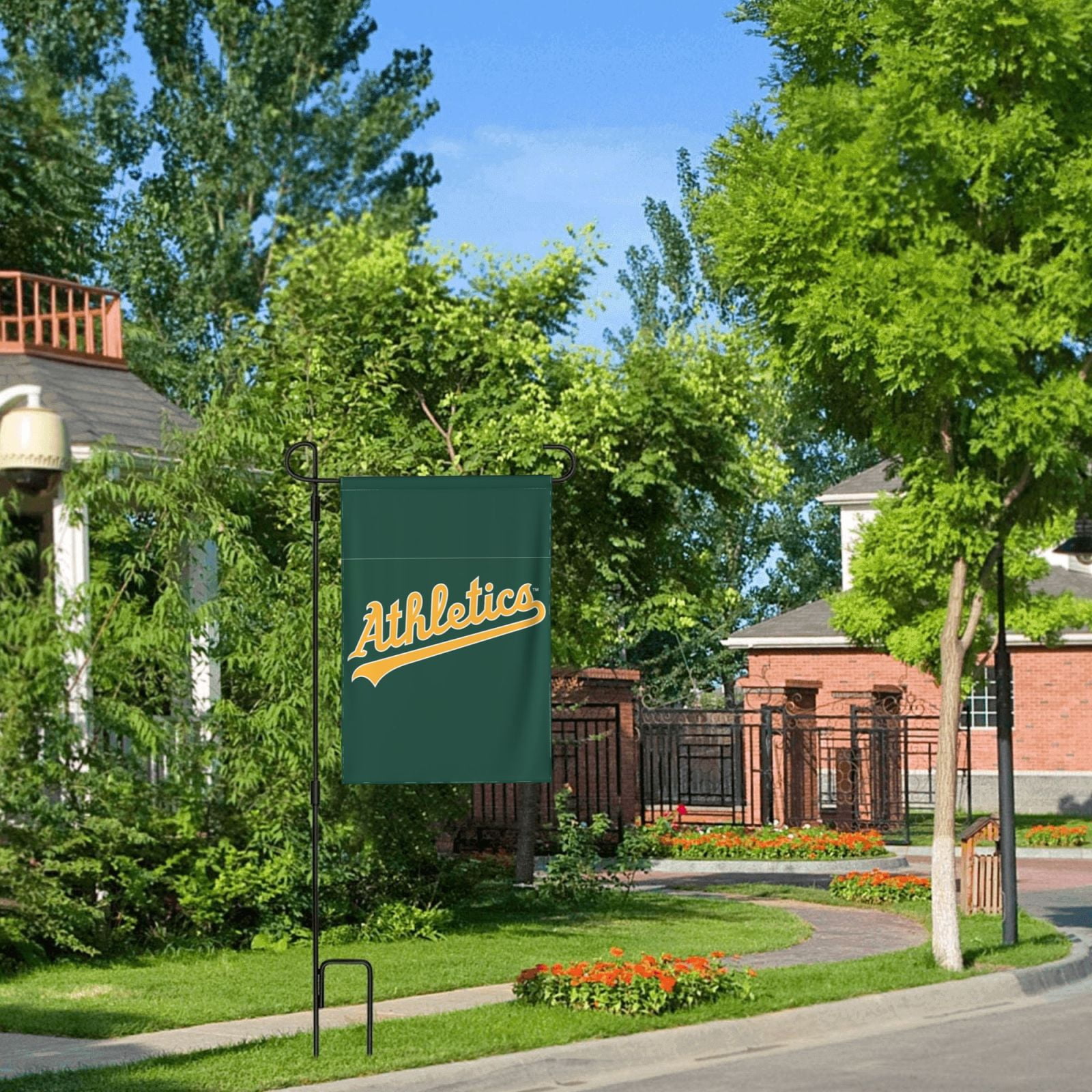 Athletics Logo Printing Double Sided Flag Personalized Garden Flag Home ...