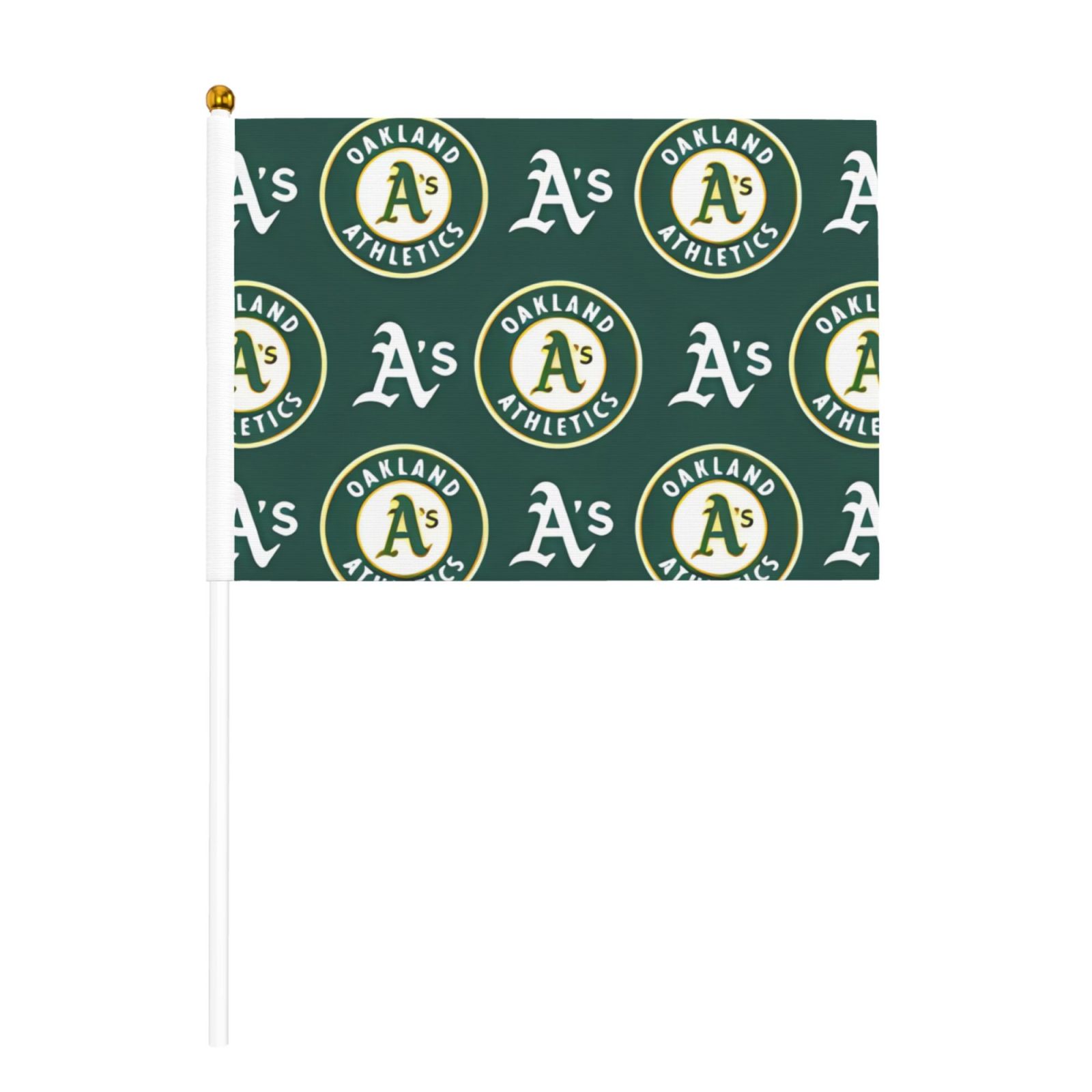 Athletics Logo Printing Handheld Flag 6 Piece 5.5x8.2in Double Sided ...