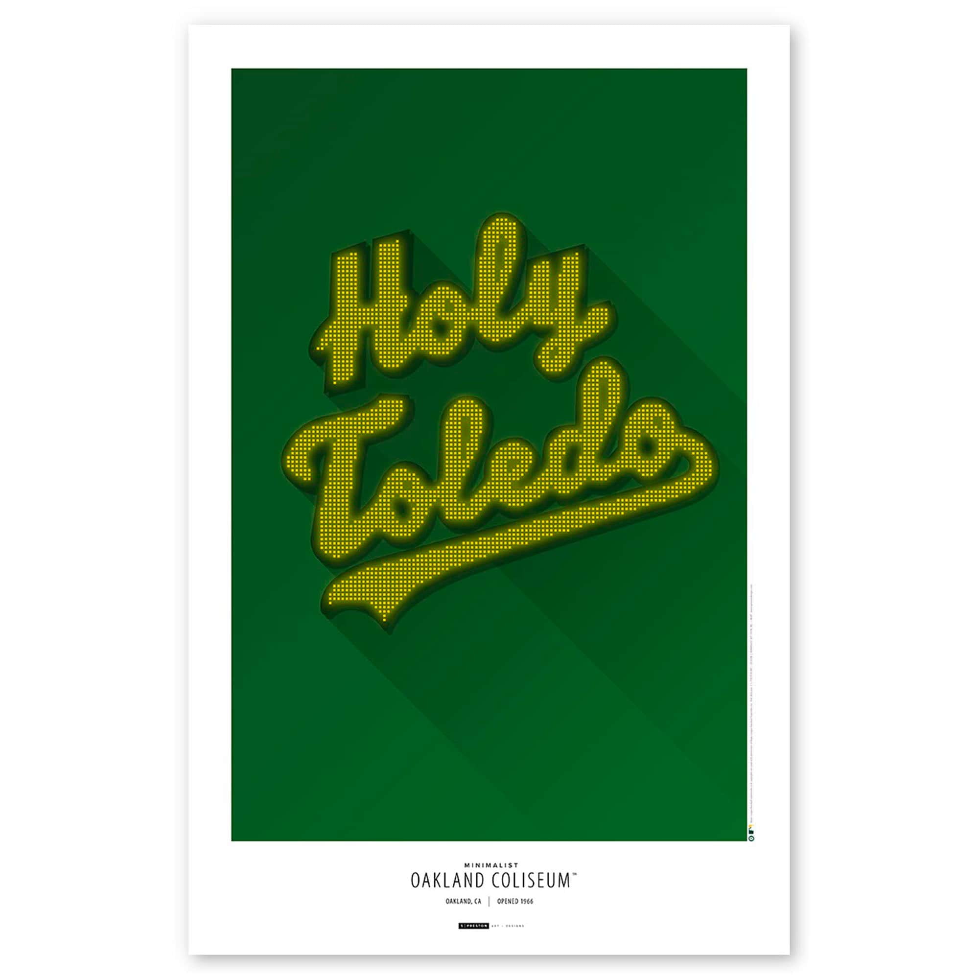 Athletics Minimalist Coliseum 11'' x 17'' Art Poster - Walmart.com