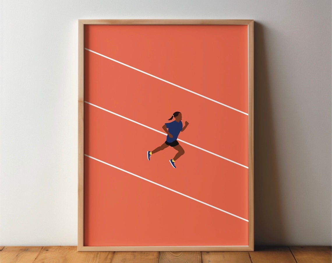 Athletics, Running Poster - Sports Friends Sports Poster - Art, Modern ...