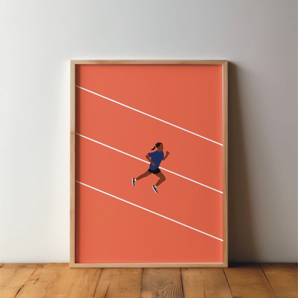 Athletics Running Sportsfreunde Modern Runner Hobby Wall Decor ...