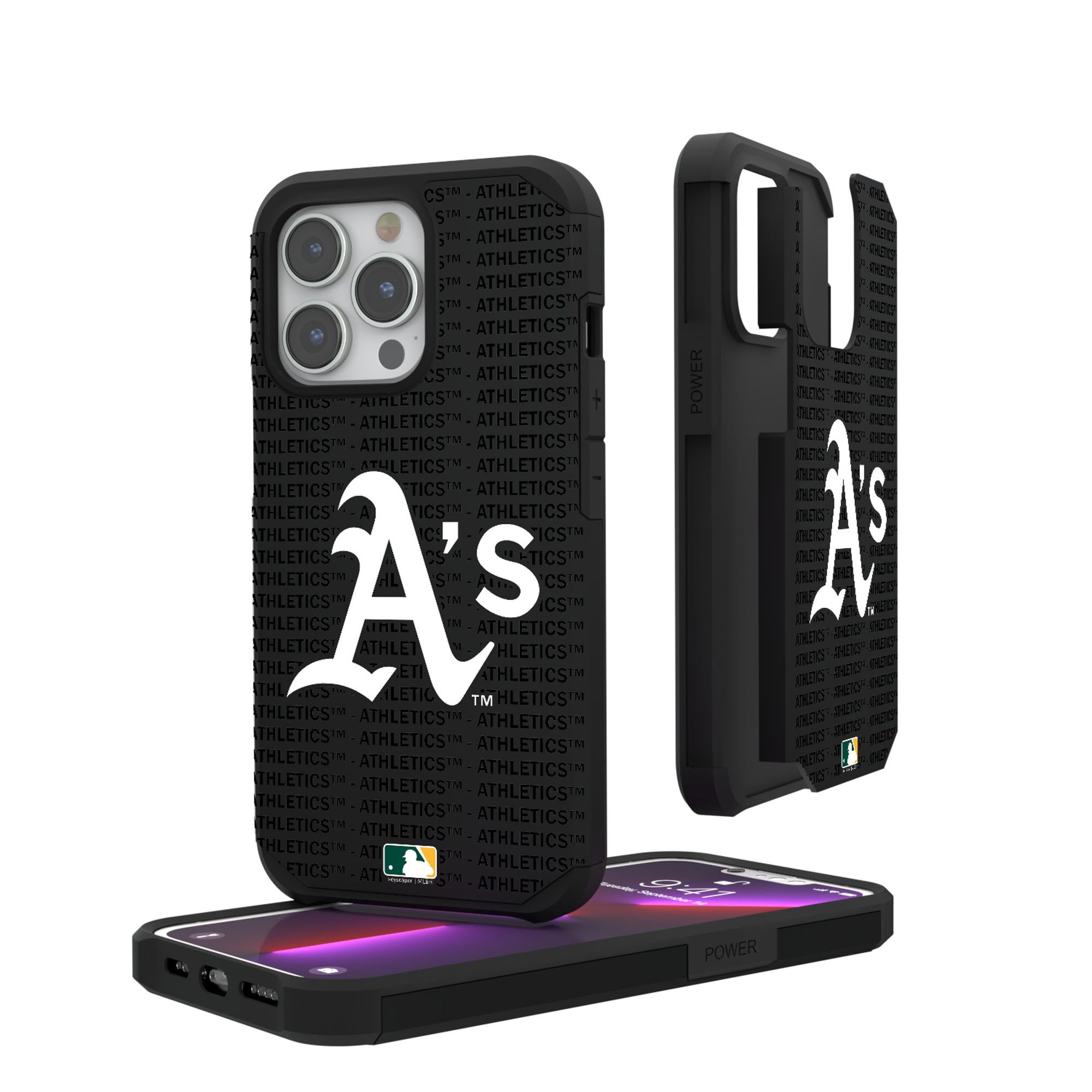 Athletics iPhone Text Backdrop Rugged Case - Walmart.com