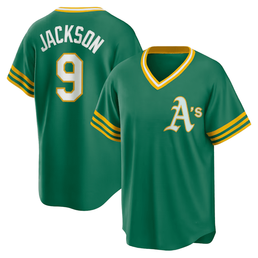 Athleticss Men Jersey Reggie Jackson#9 Team Jersey Baseball Team Sport ...