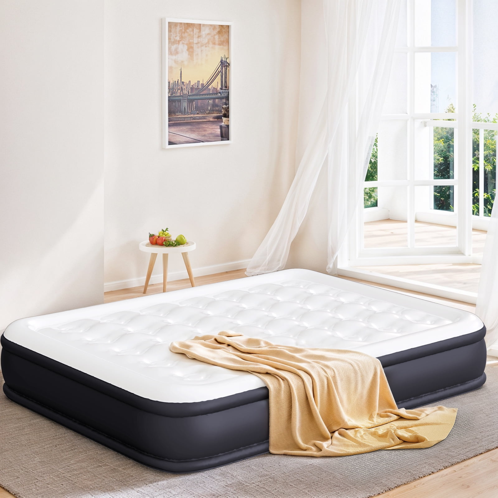 Atilioo Air Mattress with Built-in Pump, Inflatable Airbed, High ...