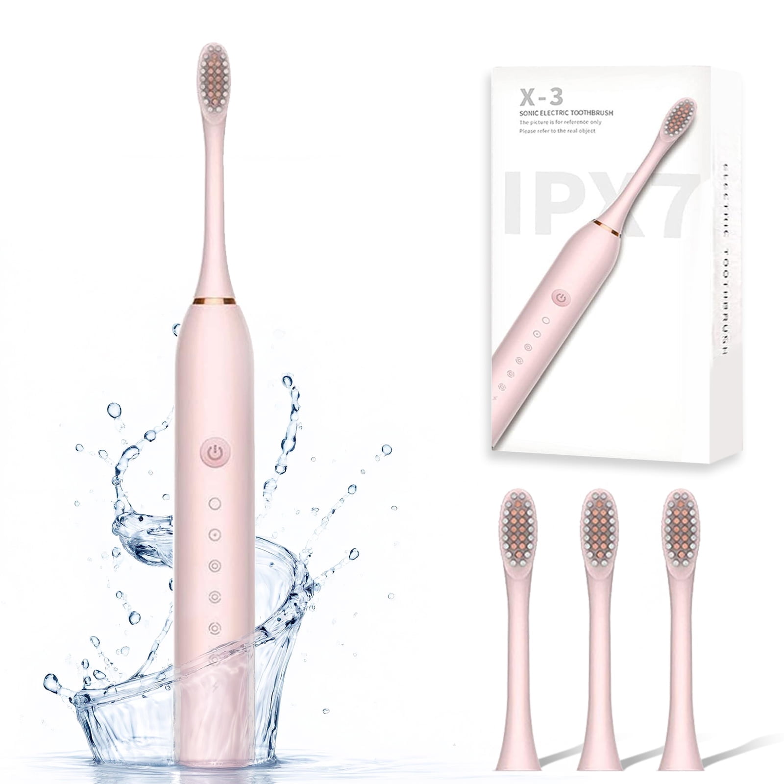 Atilioo Sonic Electric Toothbrush for Adults/Kids, 6 Brush Heads, 6 ...