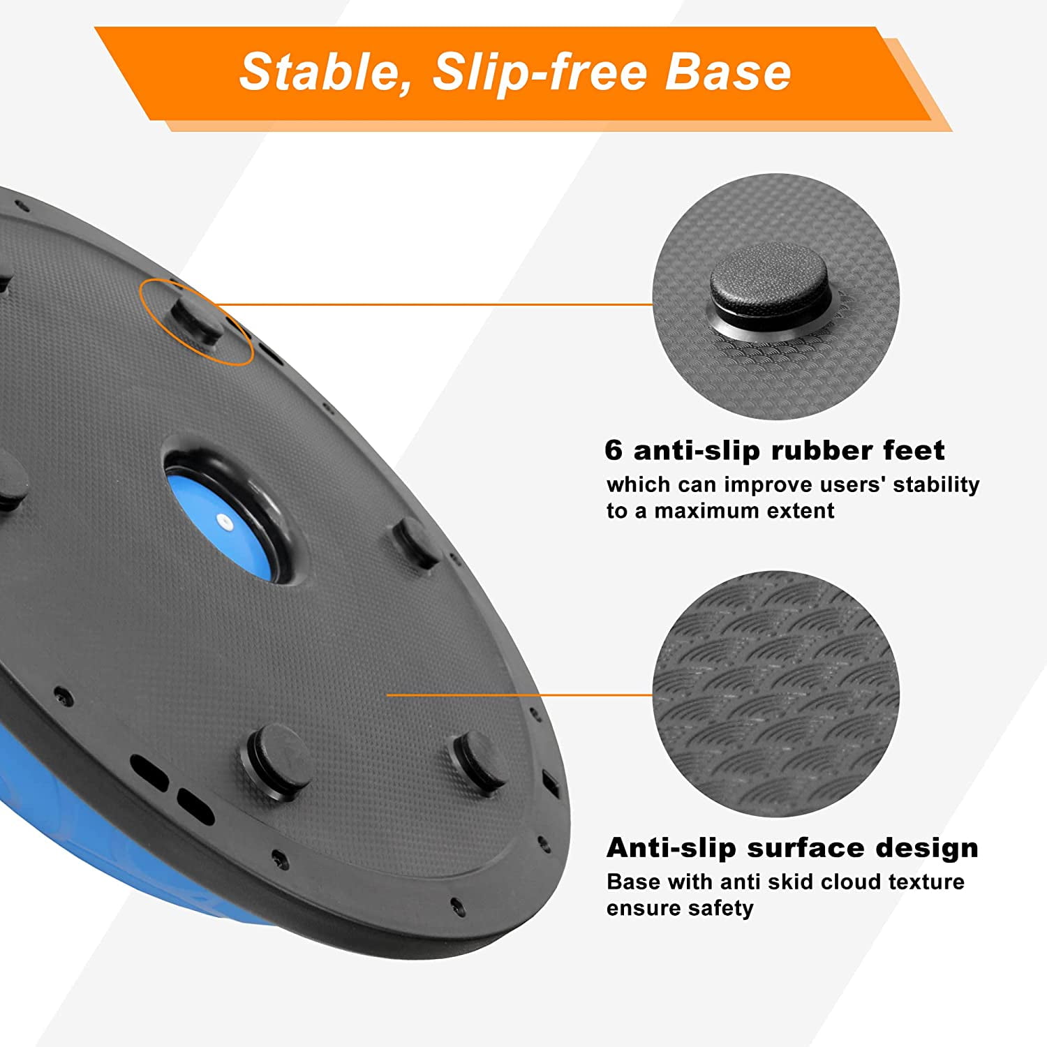 Ativafit Balance Ball Half Exercise Ball Balance Trainer Inflatable ...