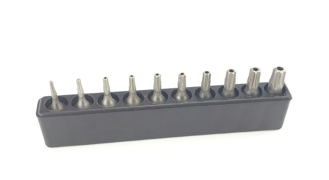 Atk67 6 Point Star Security Bit Set Hexalobe Torx With Hole Tamper ...