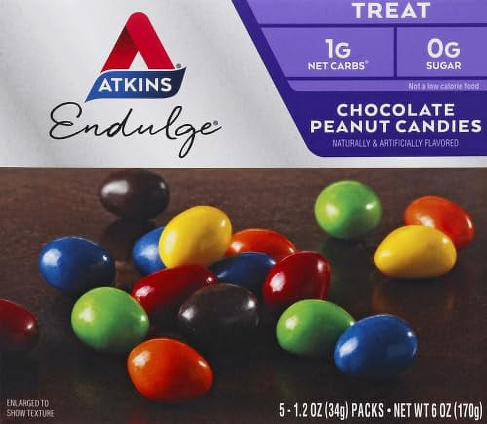 Atkins Endulge® Chocolate Peanut Candies 5 Packs Pack of 2 - Walmart.com