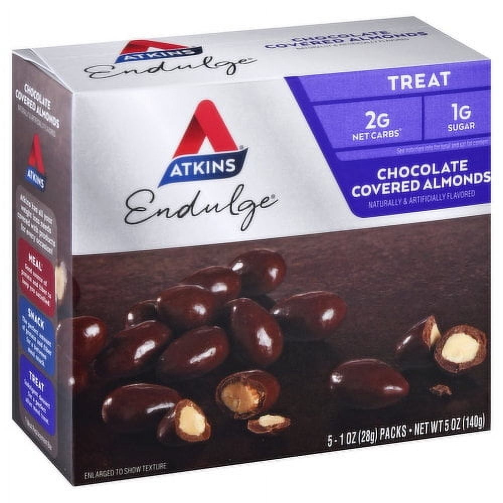 Atkins Endulge Treat Almonds Chocolate Covered - 5-1 Oz - Walmart.com