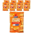 Atkins Keto Diet Friendly Protein Chips, Nacho Cheese, 8 Bags, 1.1 oz ...