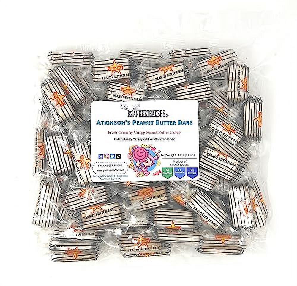 Atkinson Wrapped Bulk Candy Bars, Peanut Butter, 1 Pound - Walmart.com