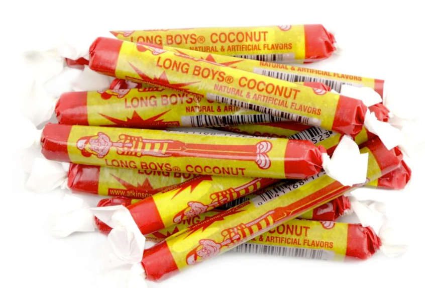 Atkinson's Coconut Long Boys Nostalgic New Orleans Chewy Candy ~ 1 Lb ...