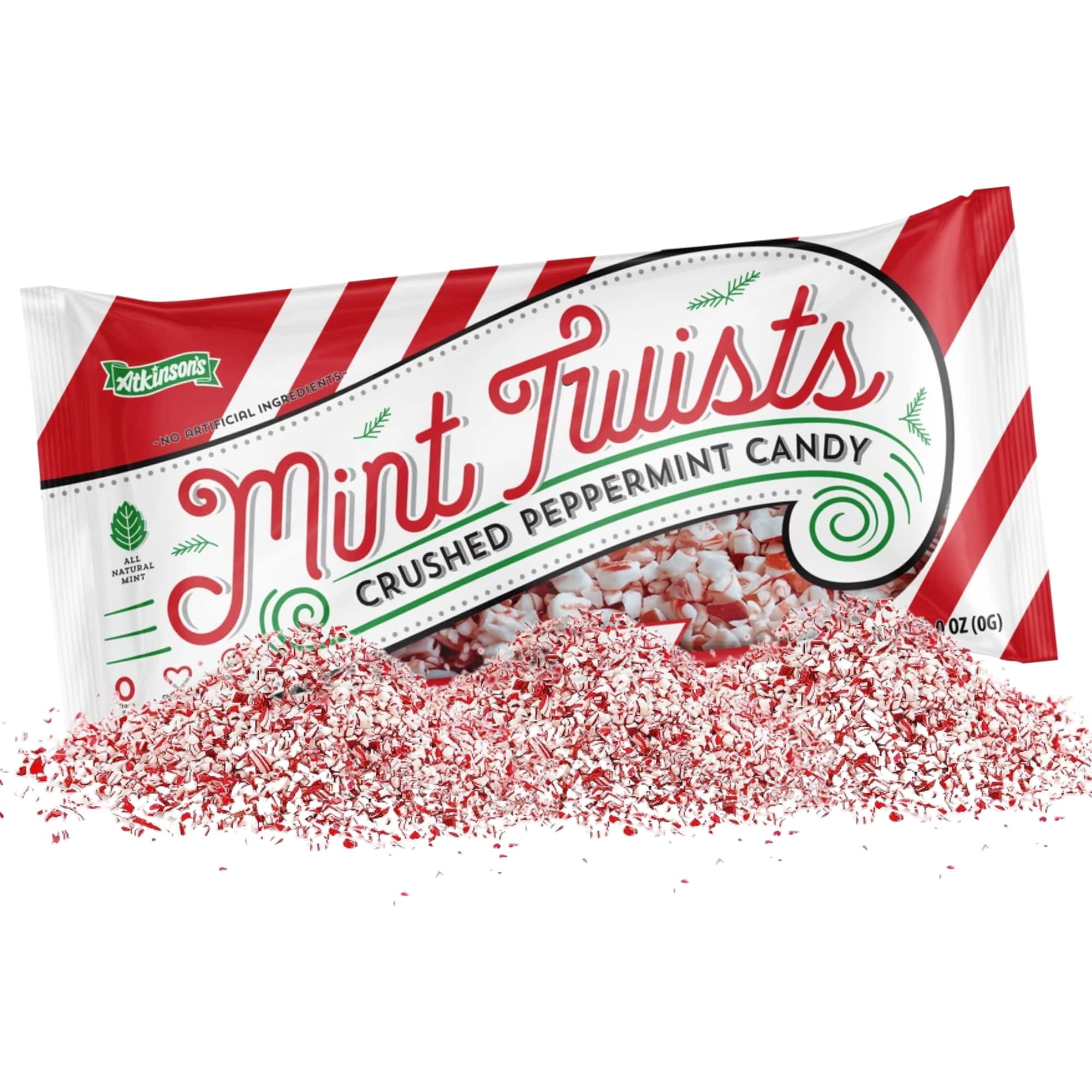 Atkinson's Mint Twists Crushed MFF30 Peppermint Candy (1 Bag 8 oz ...