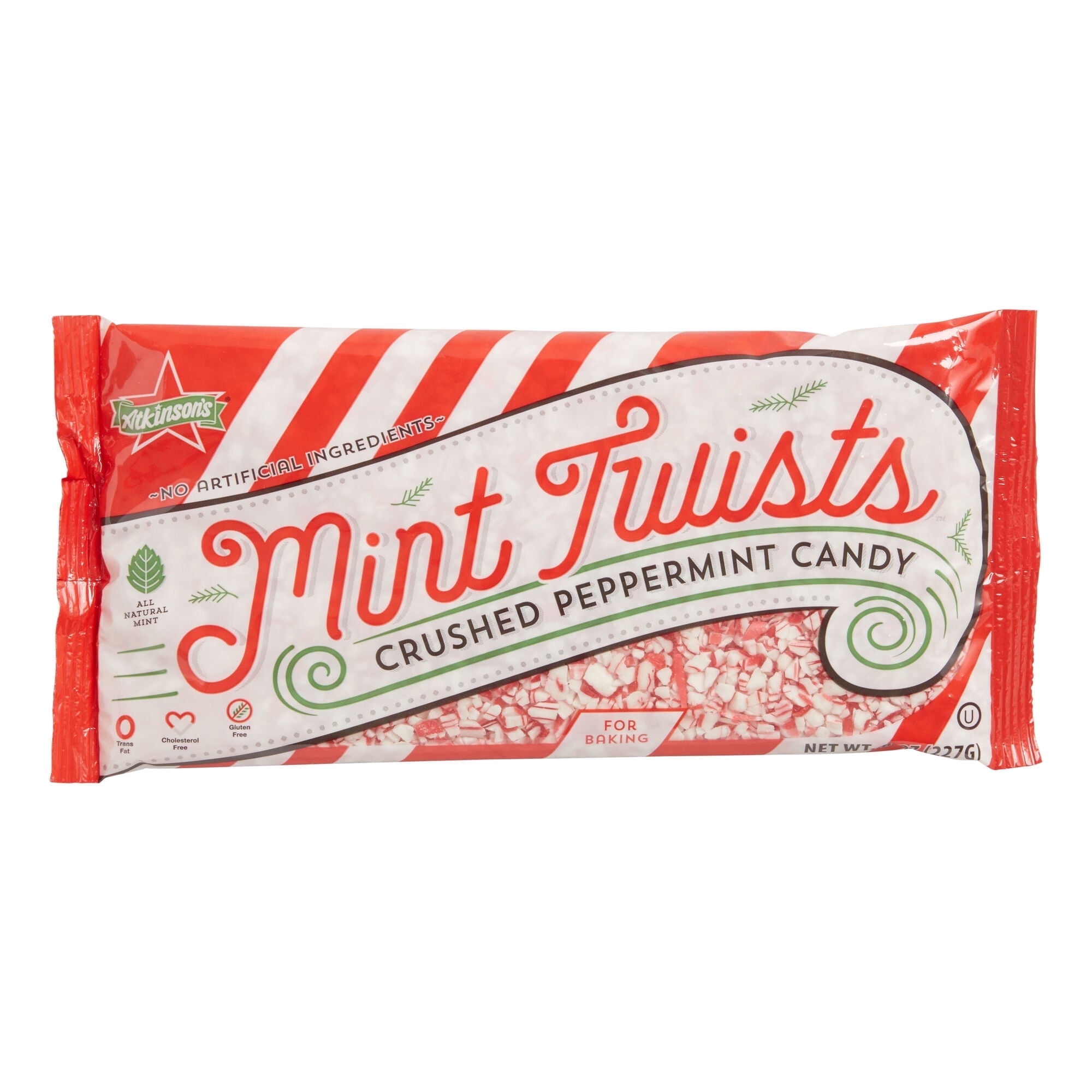 Atkinson's Mint Twists Crushed Peppermint Candy 8 oz 2 each Pack of 3 - Walmart.com