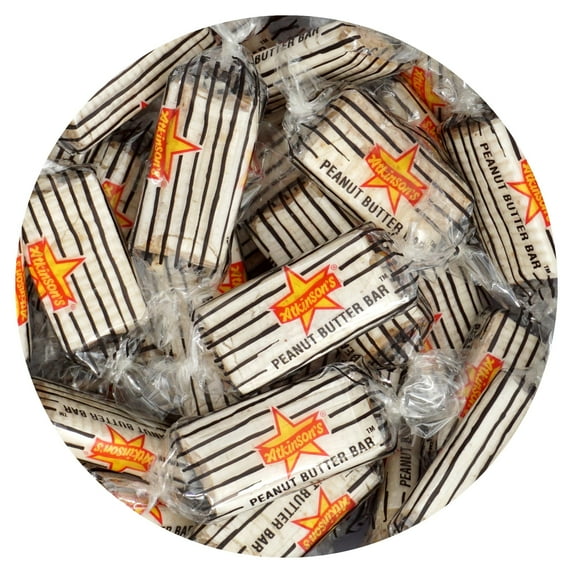 Atkinsons Peanut Butter Bars, 1 Pound Bulk Bag, Individually Wrapped ...