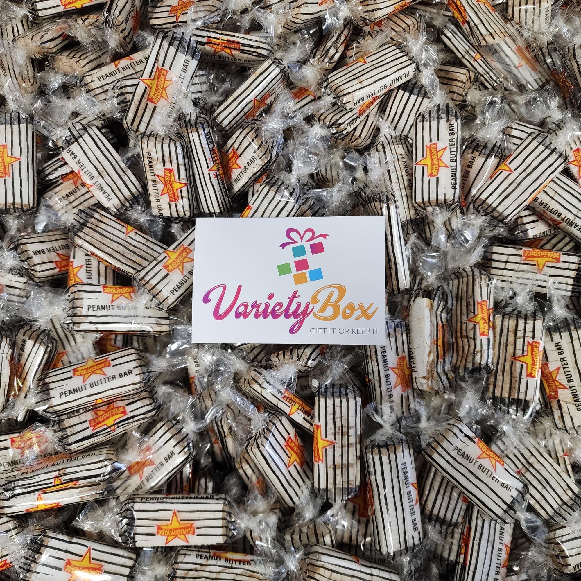 Atkinson's Peanut Butter Candy RRF12 Bars, Individually Wrapped Old-Fashioned Crunchy Sweets ...