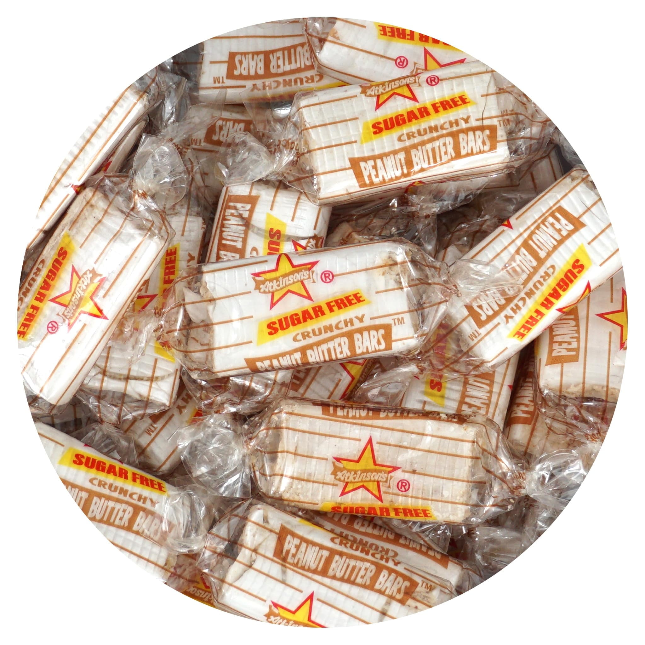 Atkinsons Peanut Butter Bars 140 Individually Wrapped Crispy Flaky ...