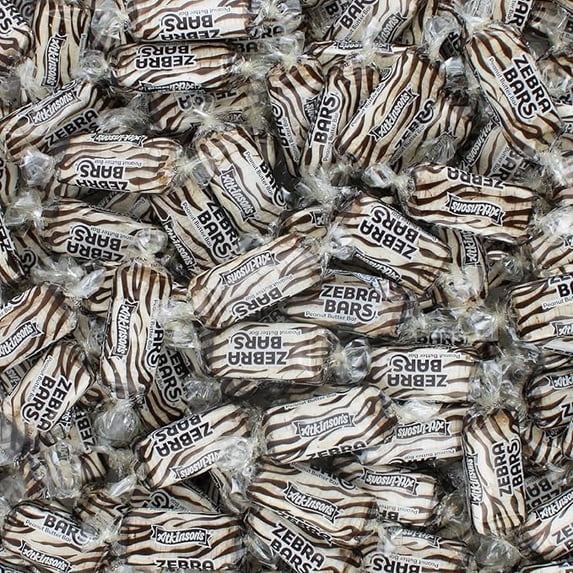 Atkinson’s Zebra Bars Peanut Butter Candy 1 lb Bulk Bag - Walmart.com