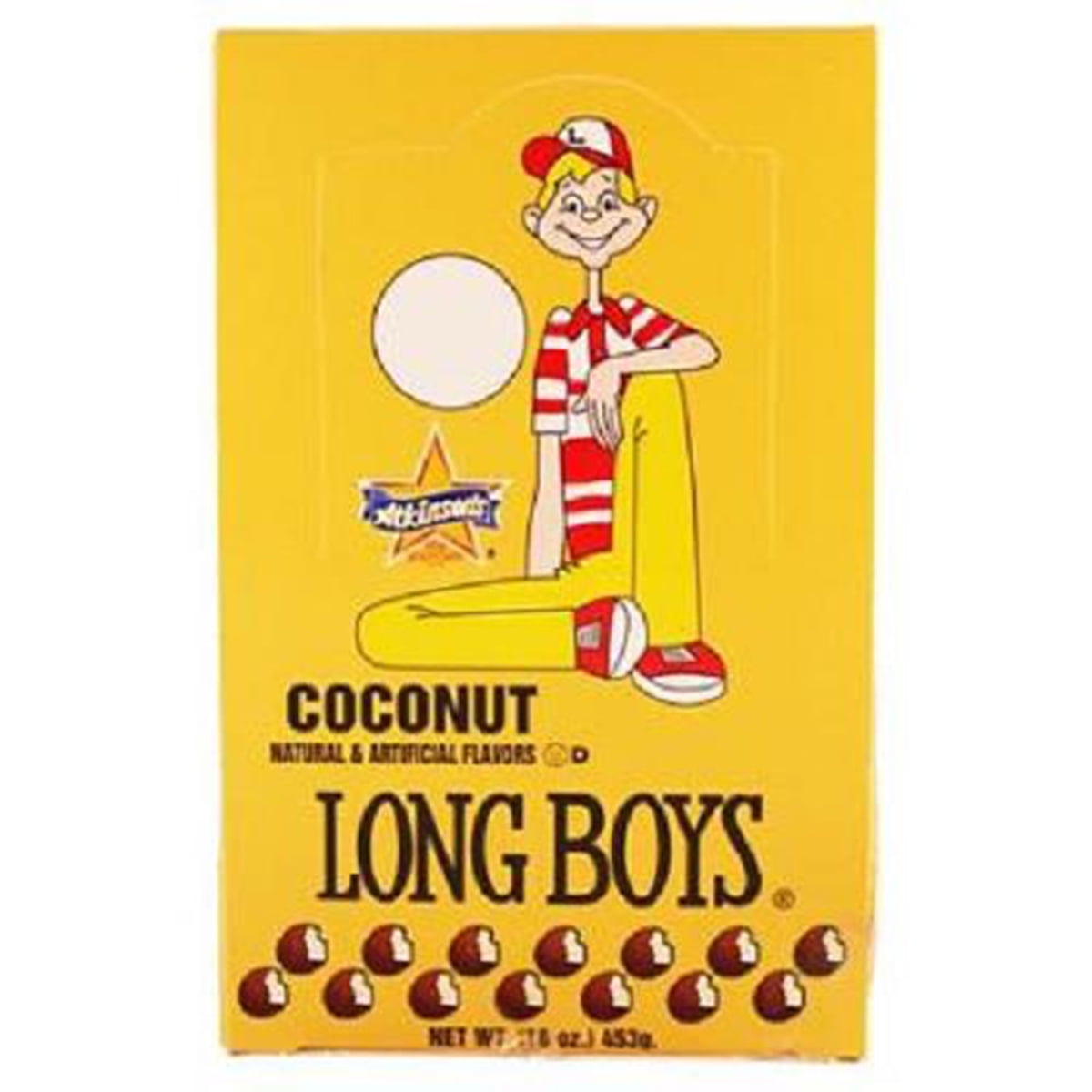 Atkinsons Longboys, 48 Count Coconut Chewy Sugar Candy - Variety of ...