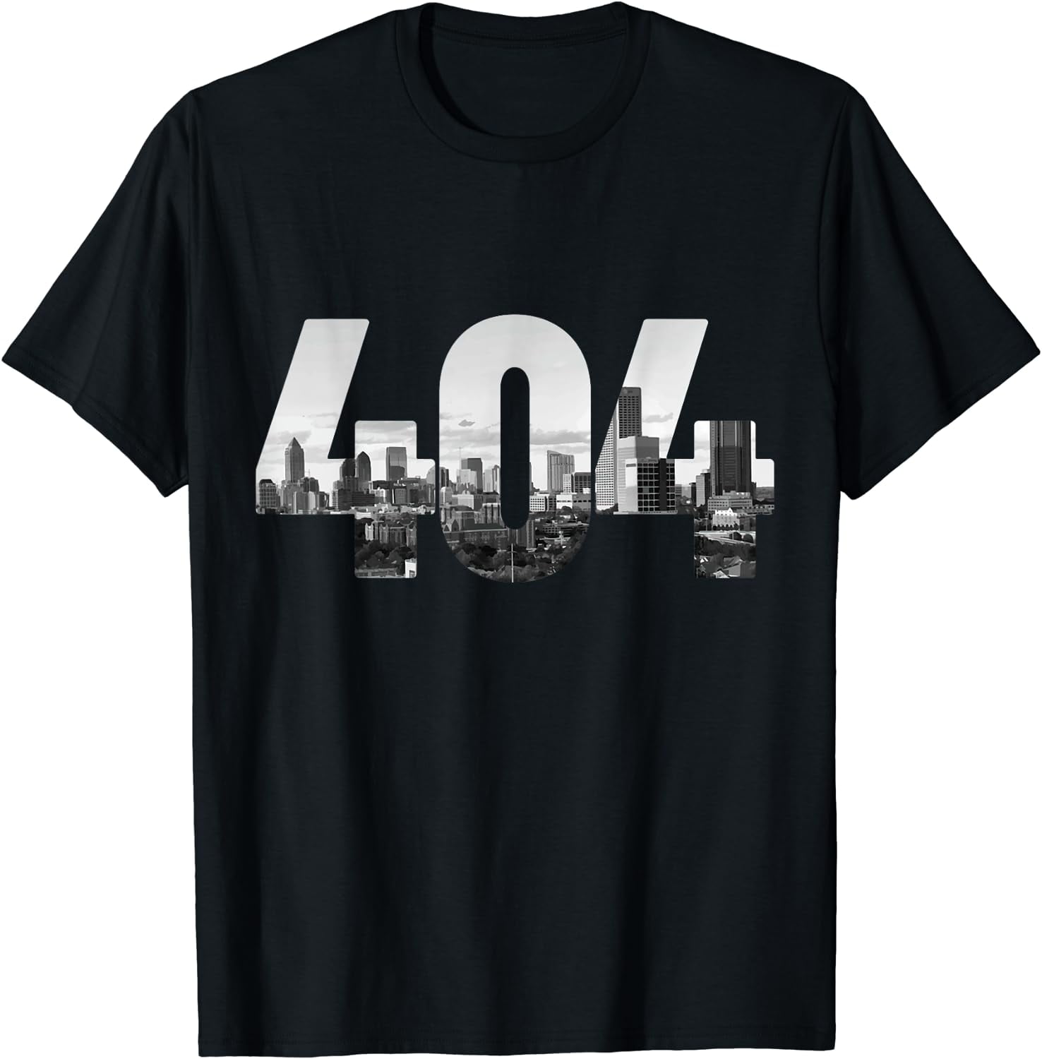 Atlanta 404 Area Code Skyline ATL Georgia Vintage T-Shirt Black 4X ...