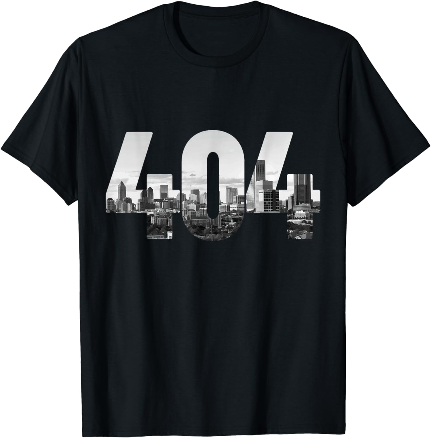 Atlanta 404 Area Code Skyline ATL Georgia Vintage T-Shirt - Walmart.com