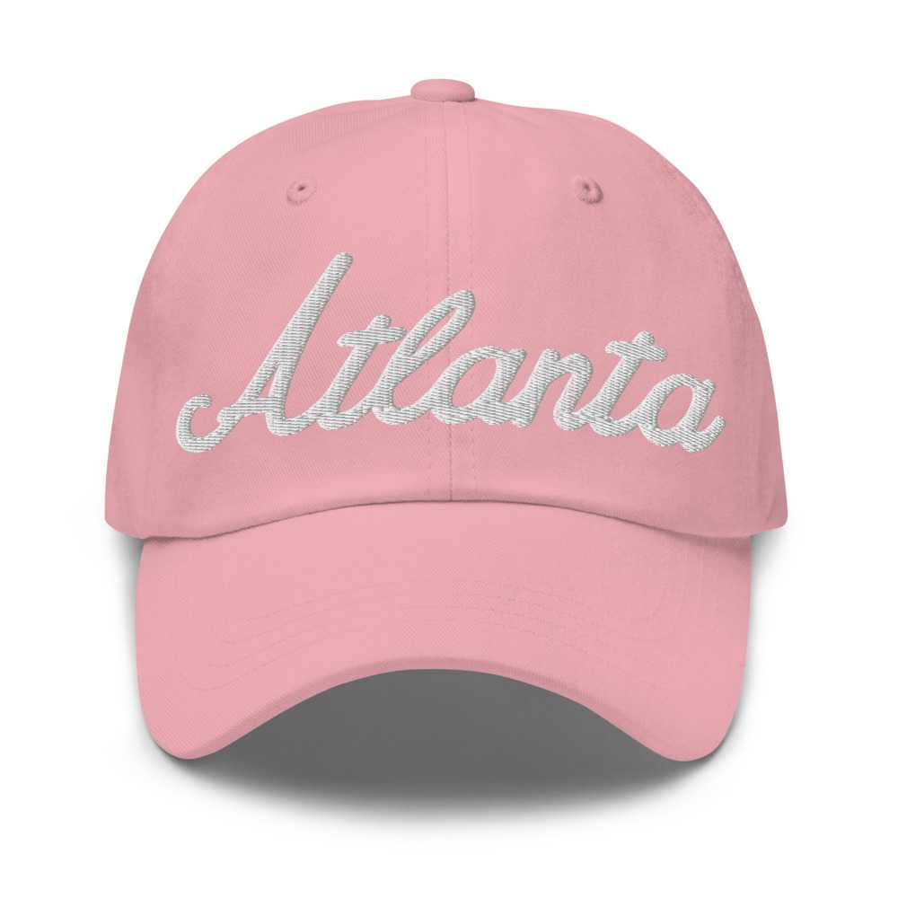 Atlanta Baseball Cap Atlanta Dad Hat Bold Script Georgia GA Hat ...