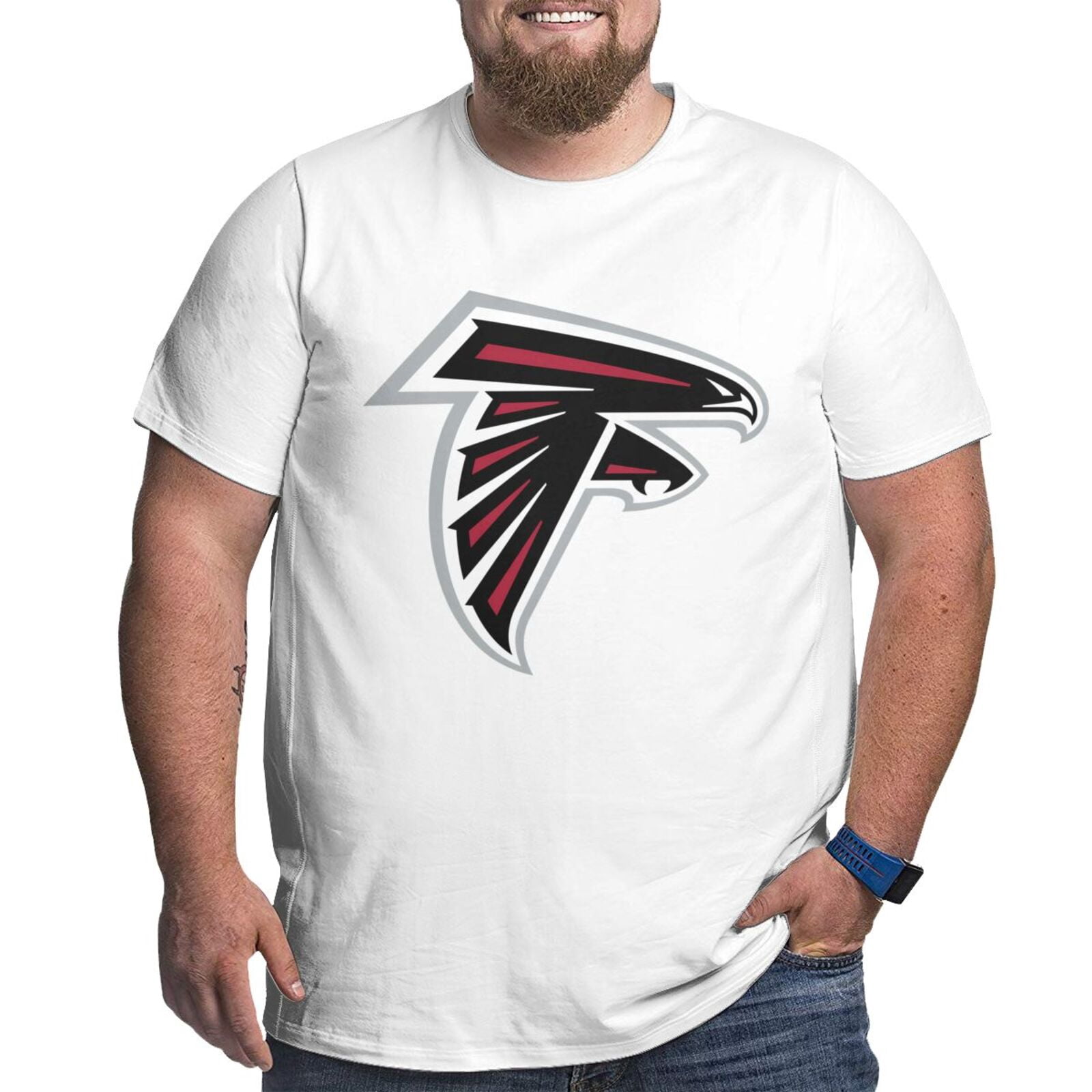 Atlanta Big Size Men's T-shirt Men Cotton Short Sleeve Crew Neck Casual ...