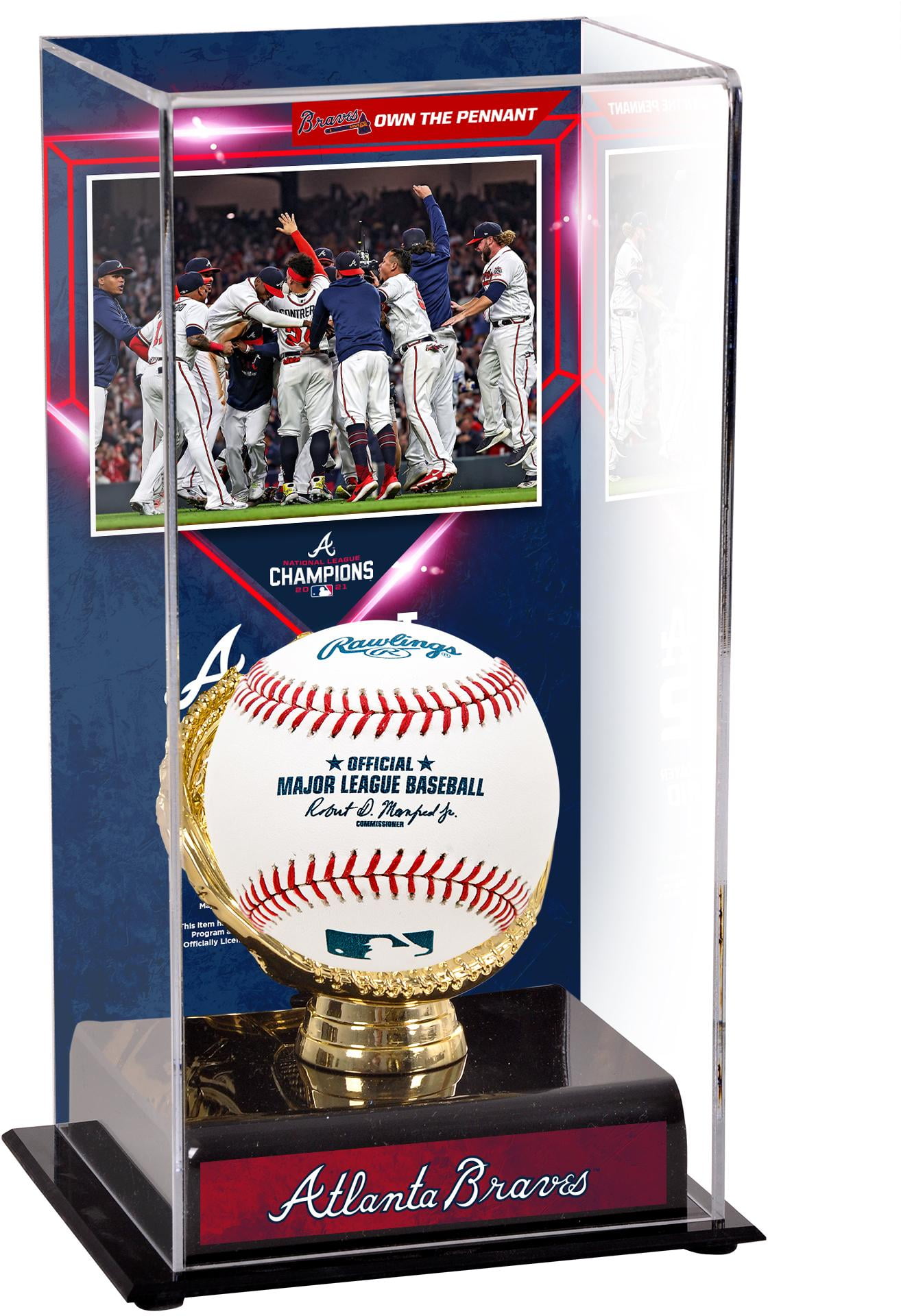 Atlanta Braves 2021 National League Champions Sublimated Display Case ...