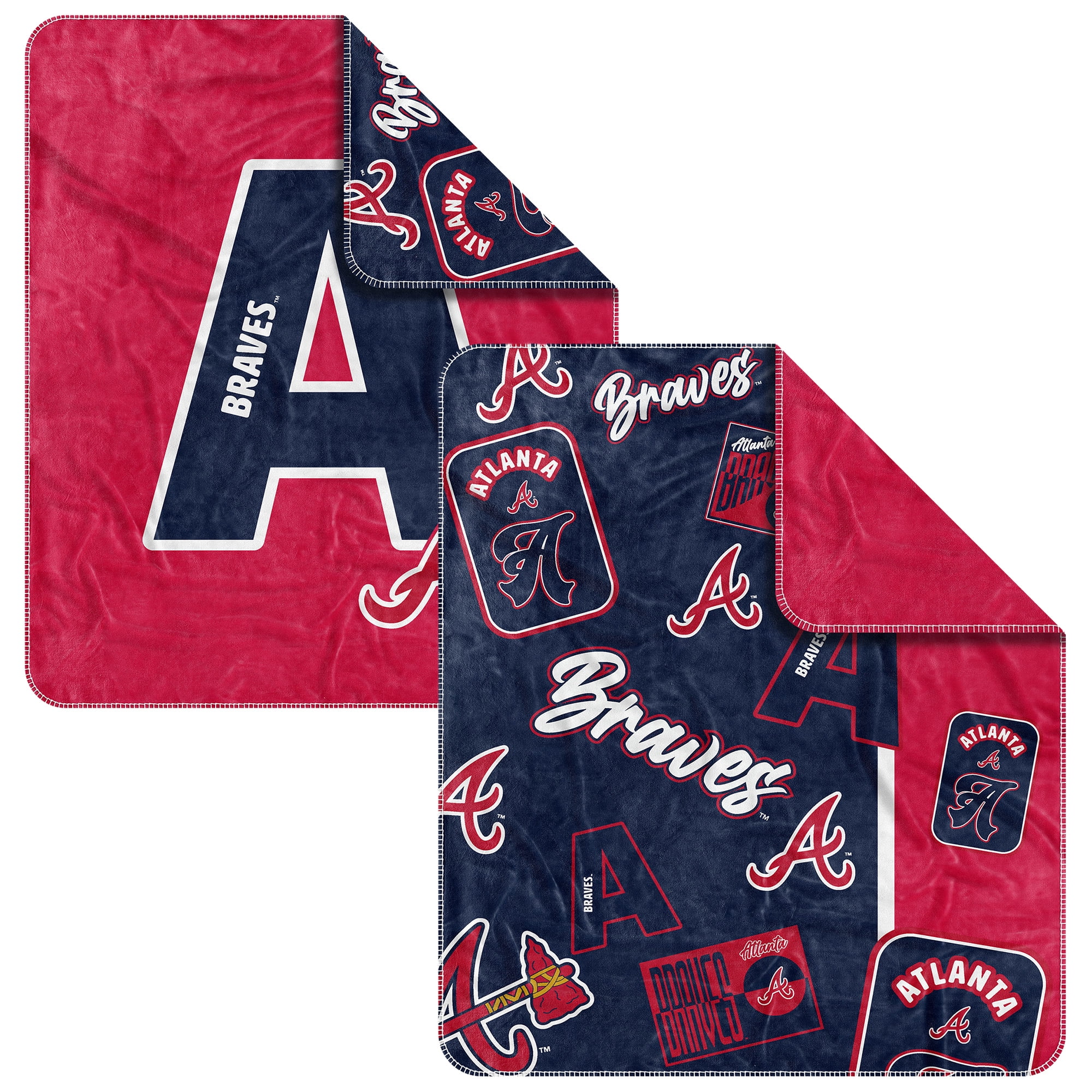 Atlanta Braves 50" x 60" Dream Weave Throw Blanket - Walmart.com