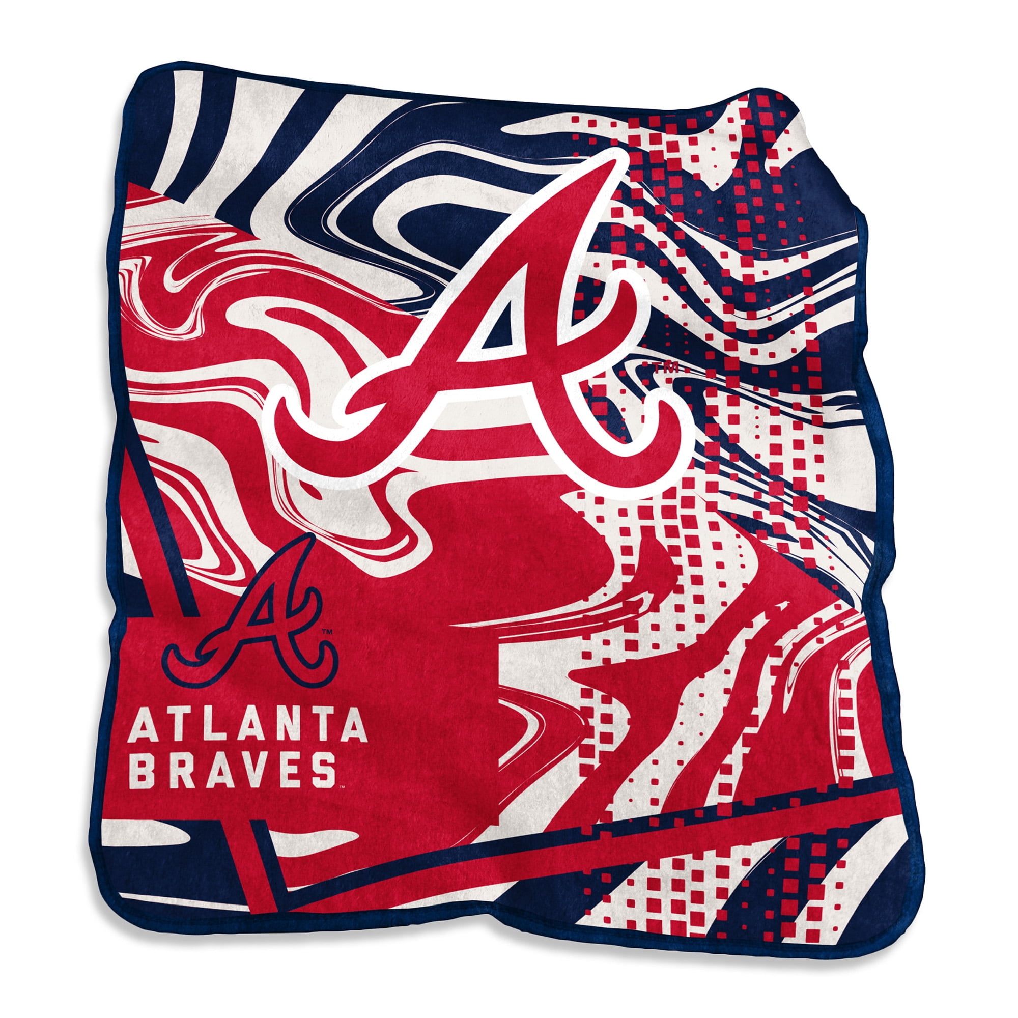 Atlanta Braves 50" x 60" Swirl Raschel Throw Blanket - Walmart.com